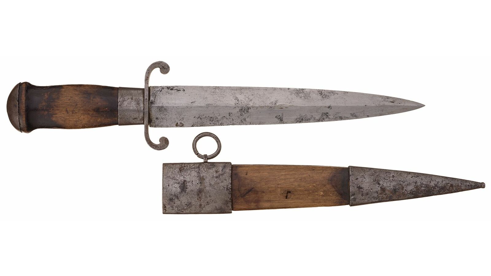 Fine Applewood Furnished American Dirk | Rock Island Auction