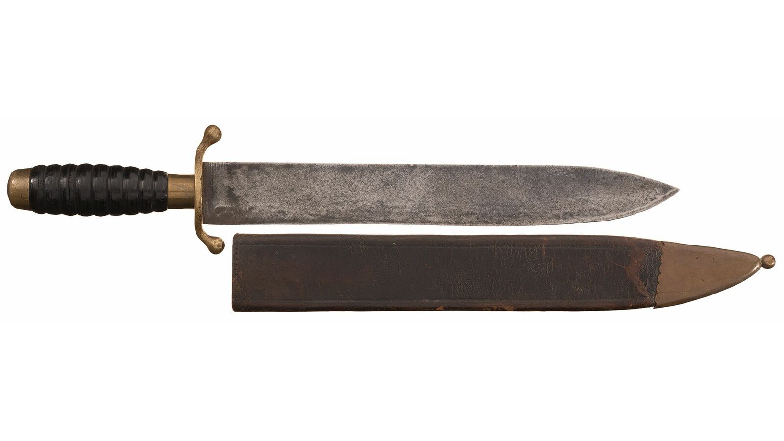 Large Collins & Company Knife with Sheath | Rock Island Auction