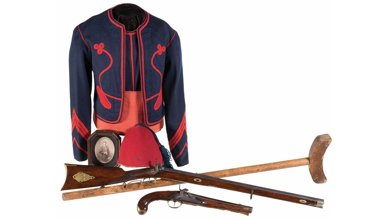 Two Percussion Firearms and a Collection of Civil War Items | Rock ...