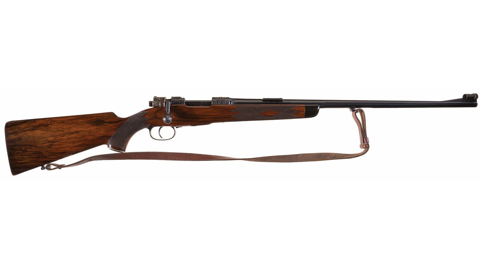 Excellent Deluxe Engraved Gold Inlaid George Gibbs Mauser | Rock Island ...