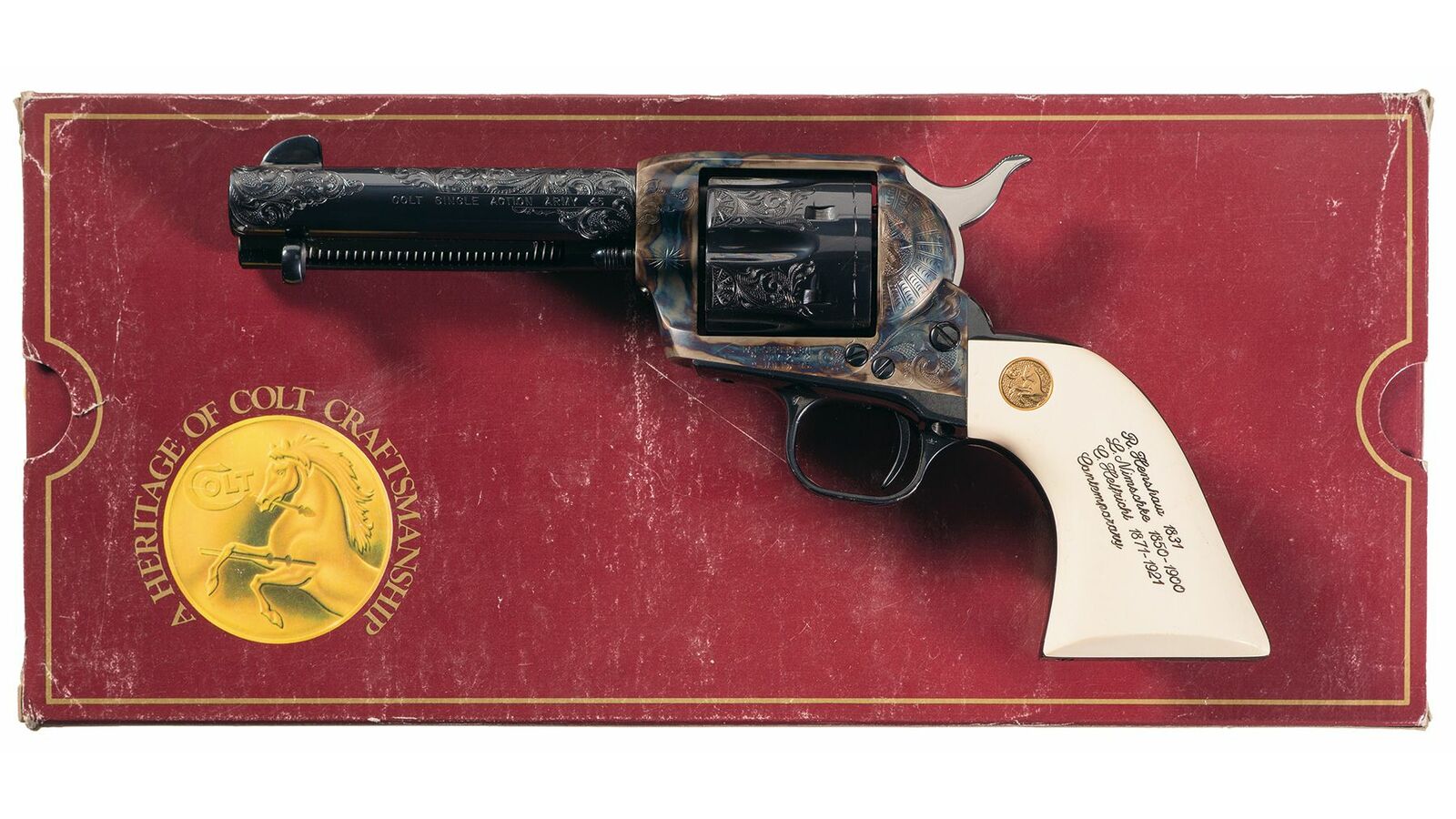 Colt Factory Engraving Sampler Revolver with Box | Rock Island Auction