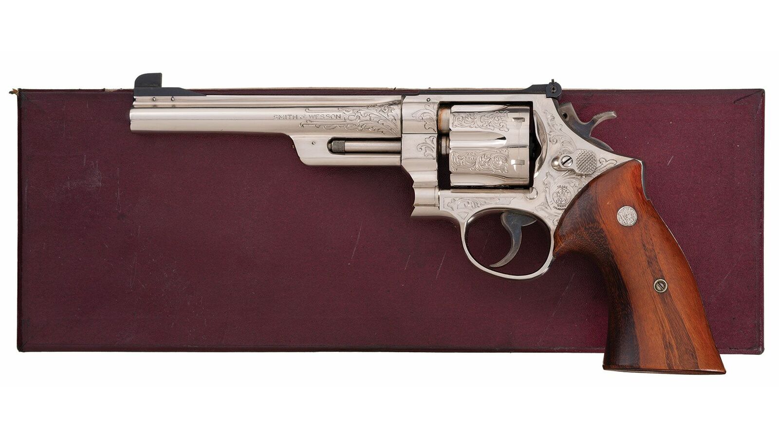 Engraved S&W 44 Hand Ejetor Target Pre-Model 24 Revolver, Box | Rock ...