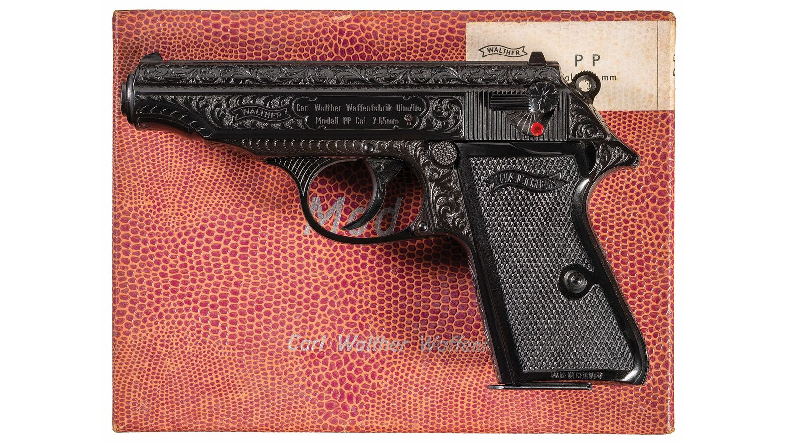 Factory Engraved Walther/Interarms PP Semi-Automatic Pistol with | Rock ...