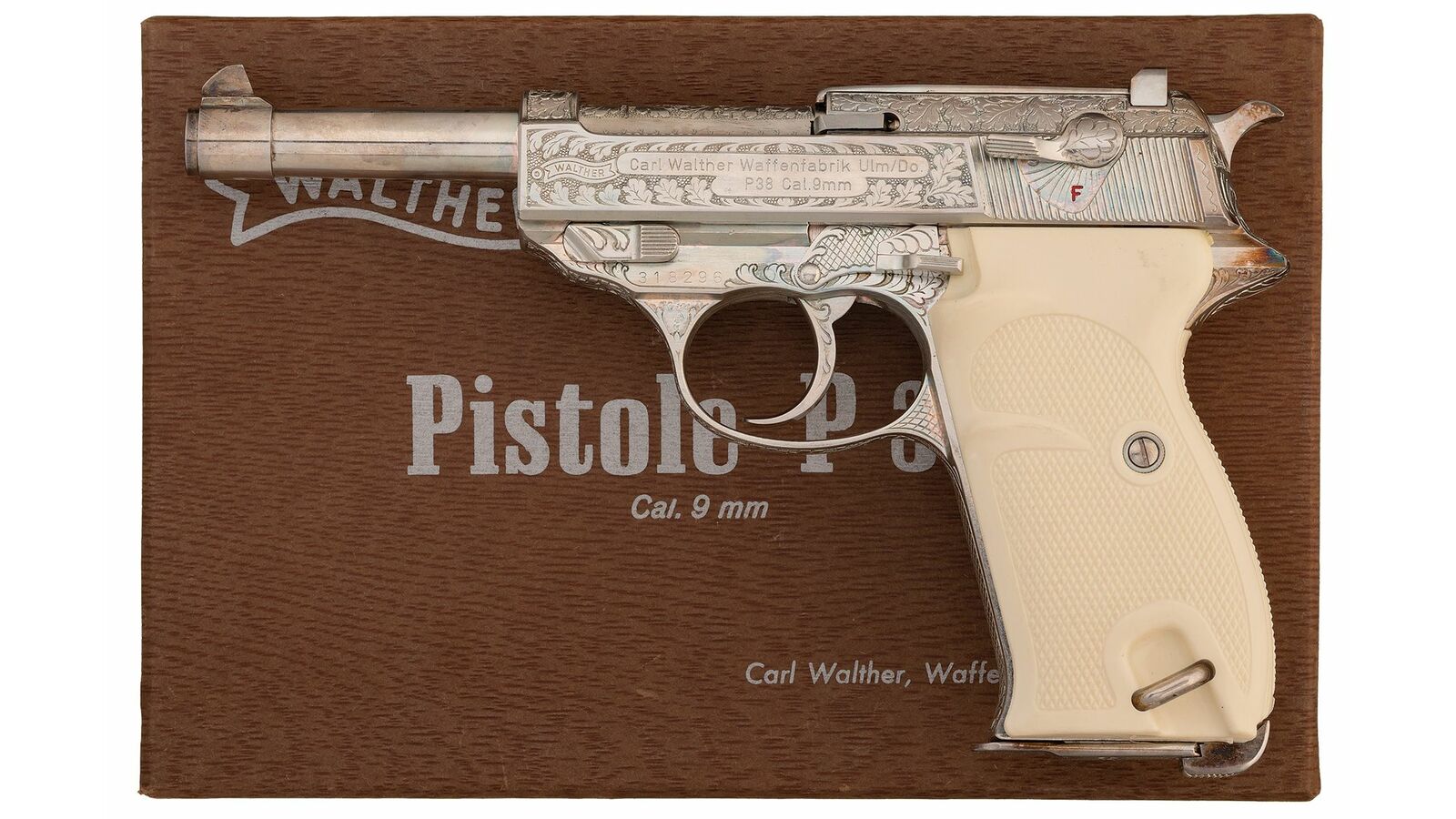 Factory Engraved Silver Plated Walther/Interarms P.38 Semi-Auto | Rock ...