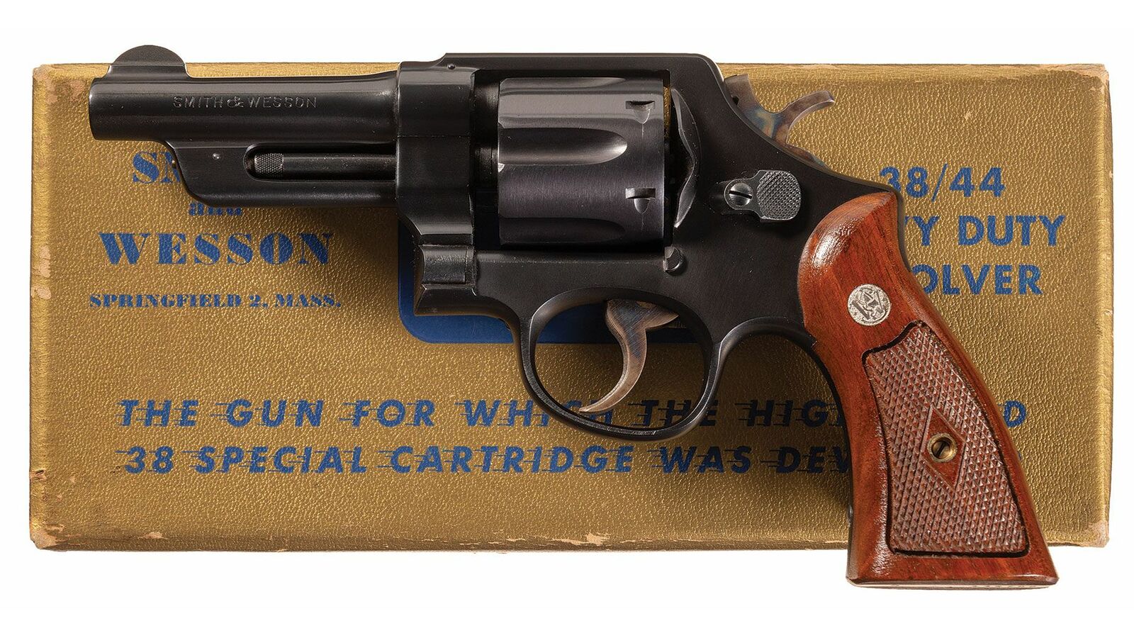 S&W .38-44 Heavy Duty Pre-Model 20 Revolver, Box | Rock Island Auction