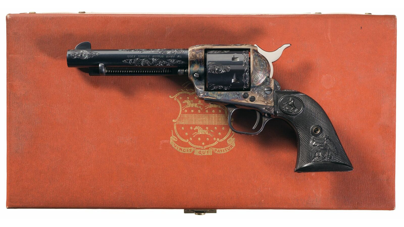 Factory Engraved Colt Single Action Army Revolver with Case | Rock ...