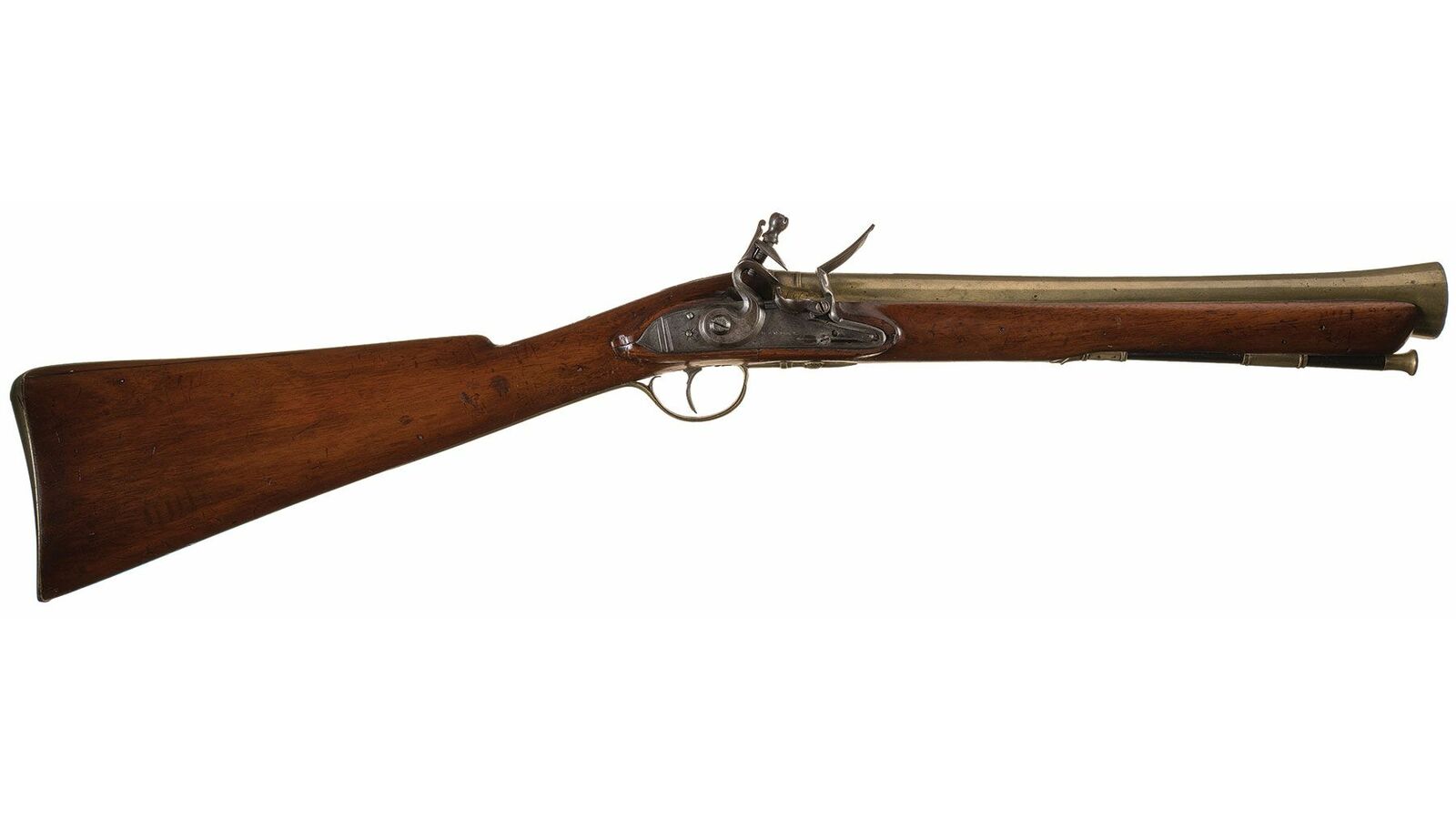 H. Nock Brass Barreled Flintlock Blunderbuss | Rock Island Auction