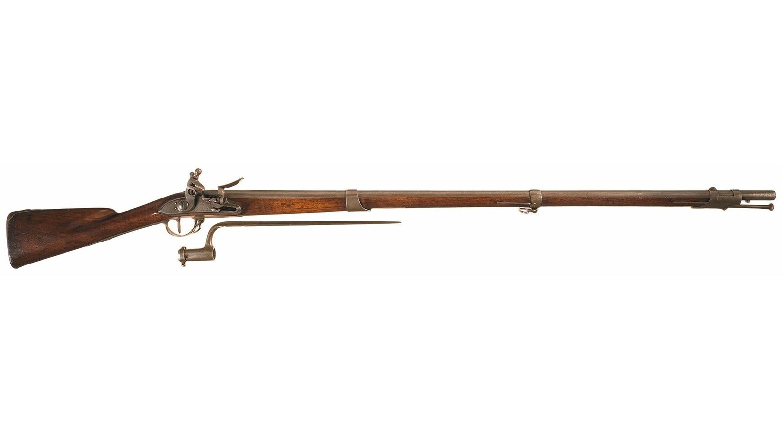 Maubeuge Arsenal Charleville Flintlock Musket with Bayonet | Rock ...