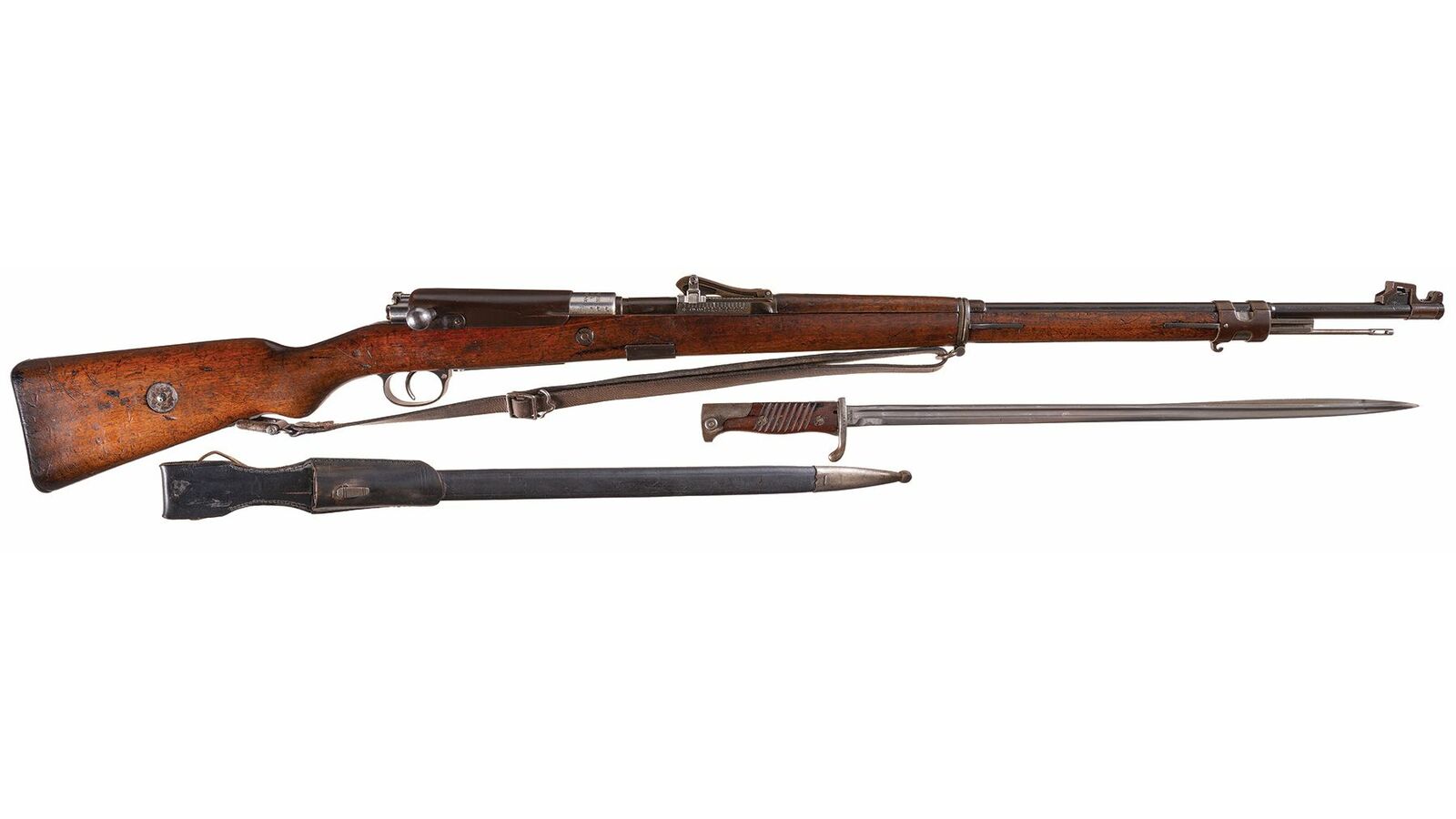 WWI Mauser Gewehr 98 Rifle w/Bayonet & Dust Cover | Rock Island Auction