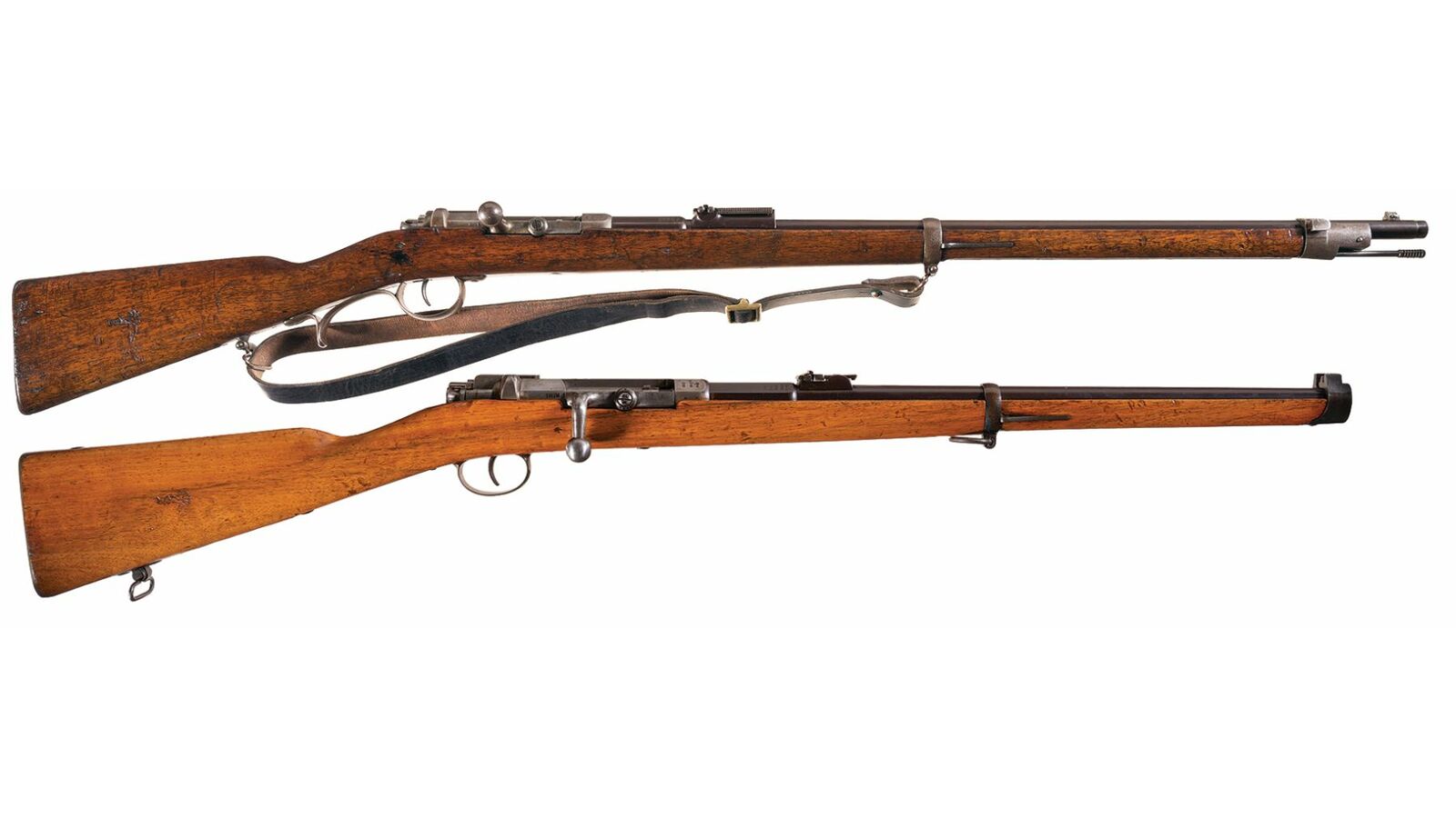 Two Mauser '71 Single Shot Bolt Action Long Guns | Rock Island Auction