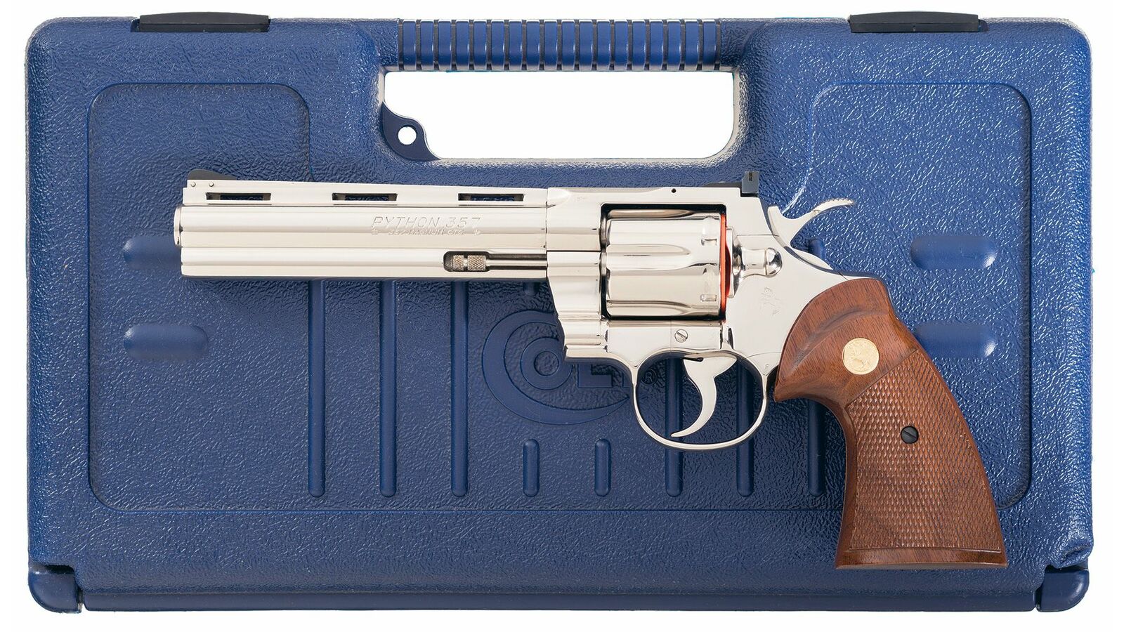 Desirable Nickel Colt Python Double Action Revolver | Rock Island Auction