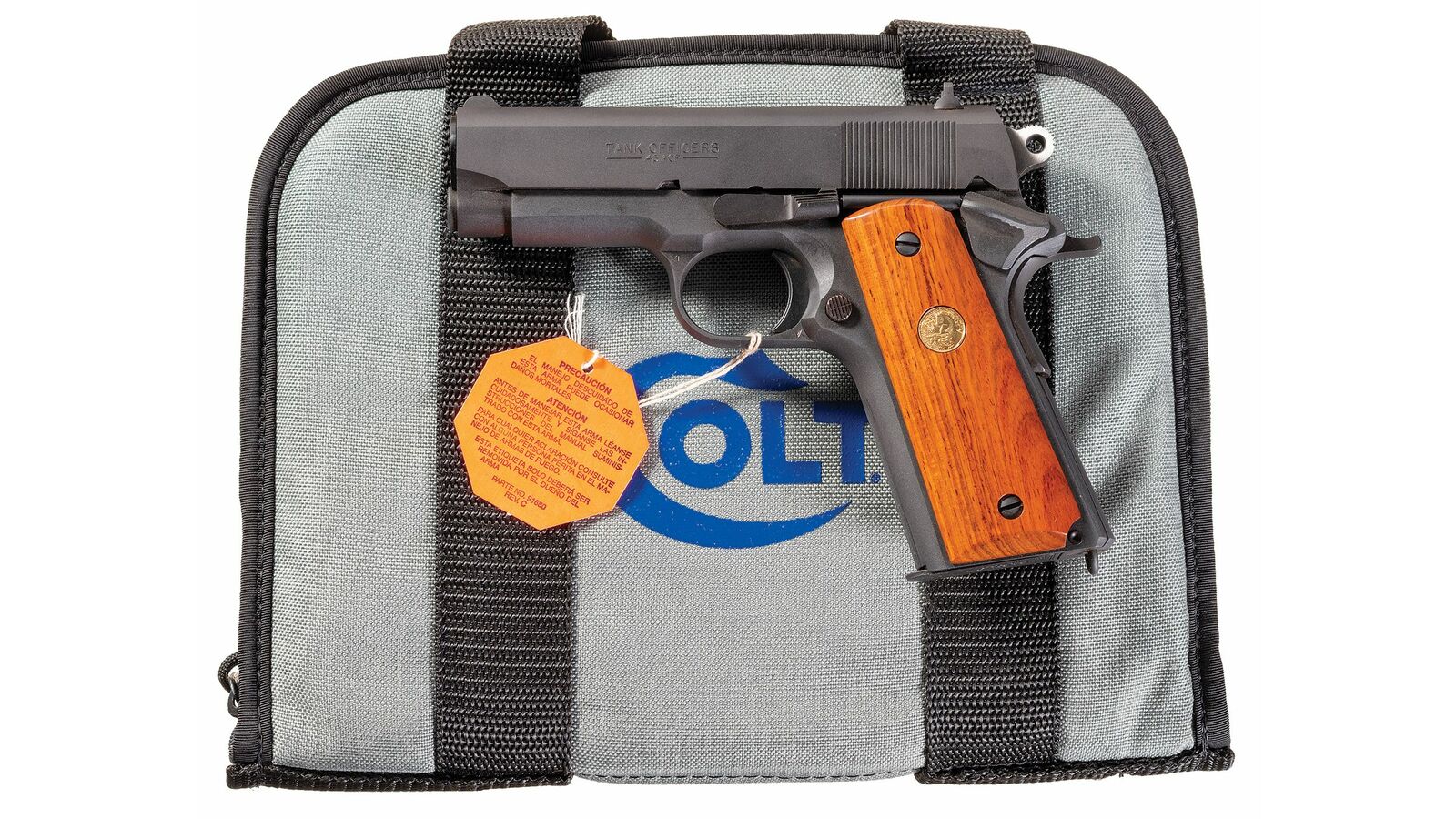 Rare Colt Tank Officers Semi-Automatic Pistol with Box | Rock Island ...