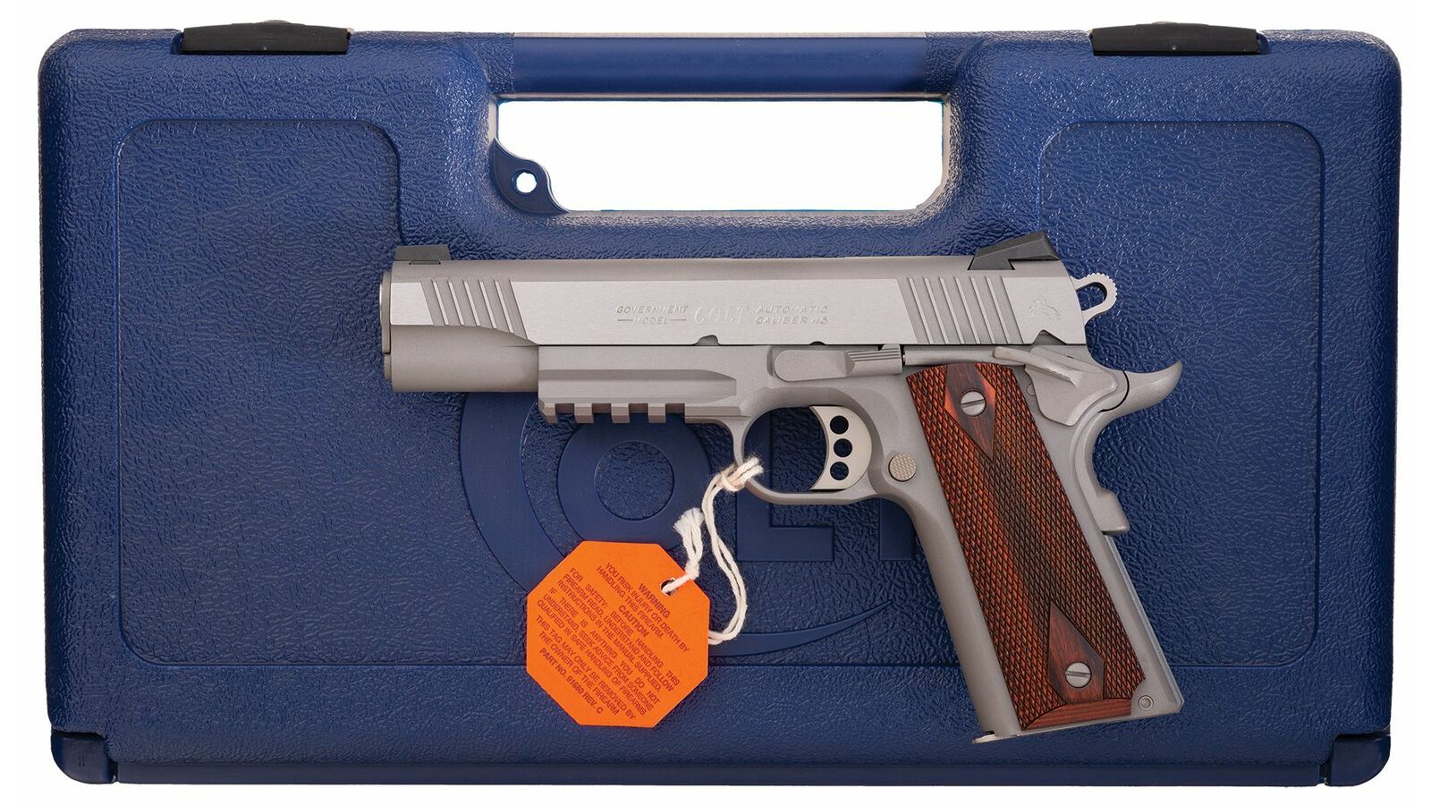 Colt Government Model Rail Gun Semi-Automatic Pistol with Case | Rock ...