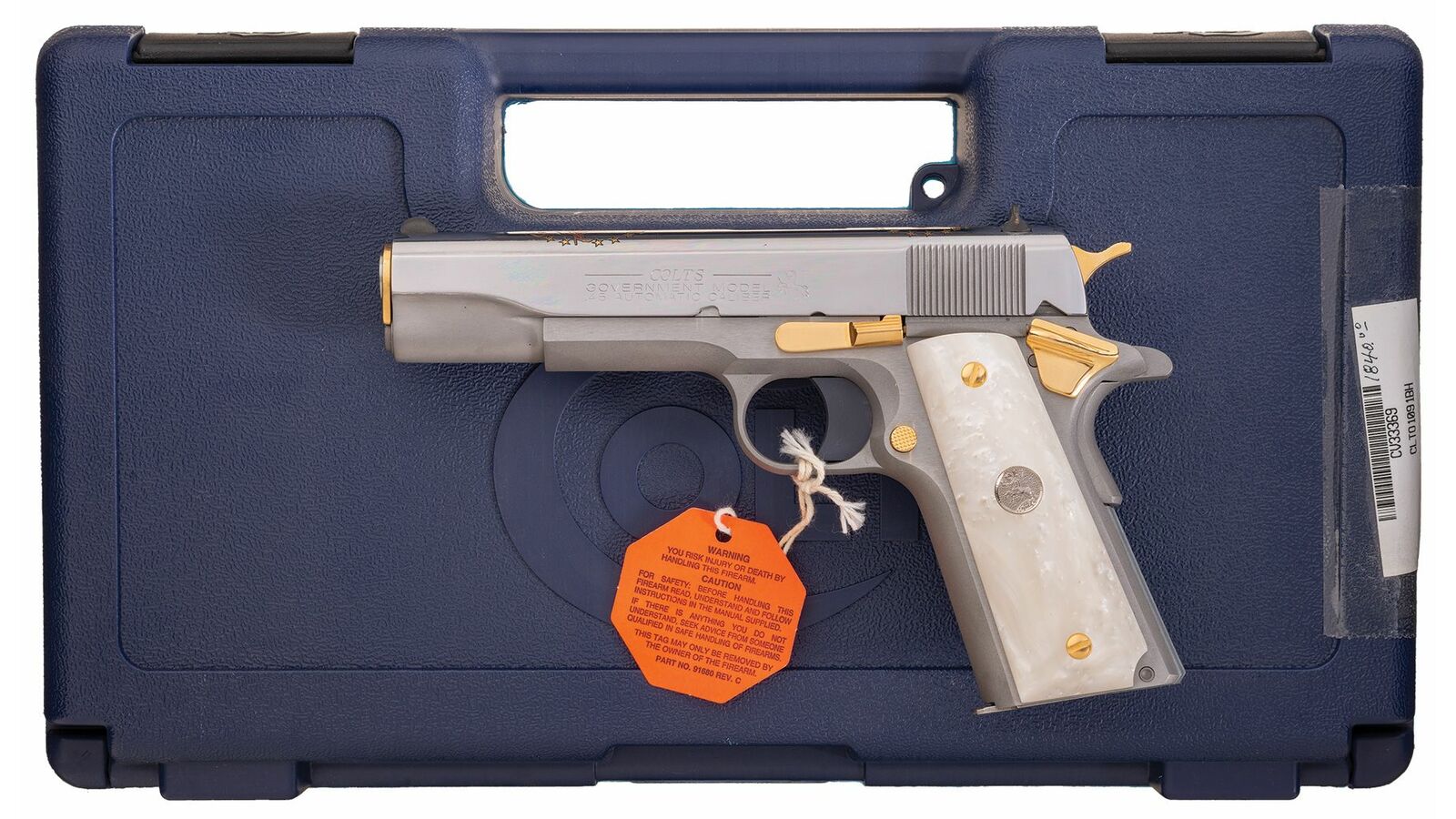 Colt Custom Government Model Semi-Automatic Pistol with Case | Rock ...