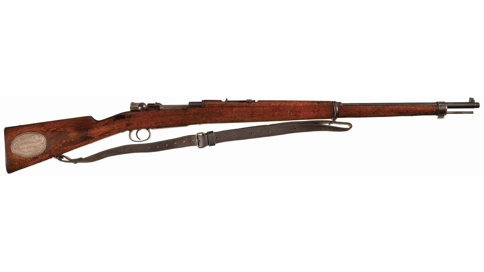 DWM 1895 Rifle, 2nd Boer War Trophy w/Silver Plate Inscription | Rock ...