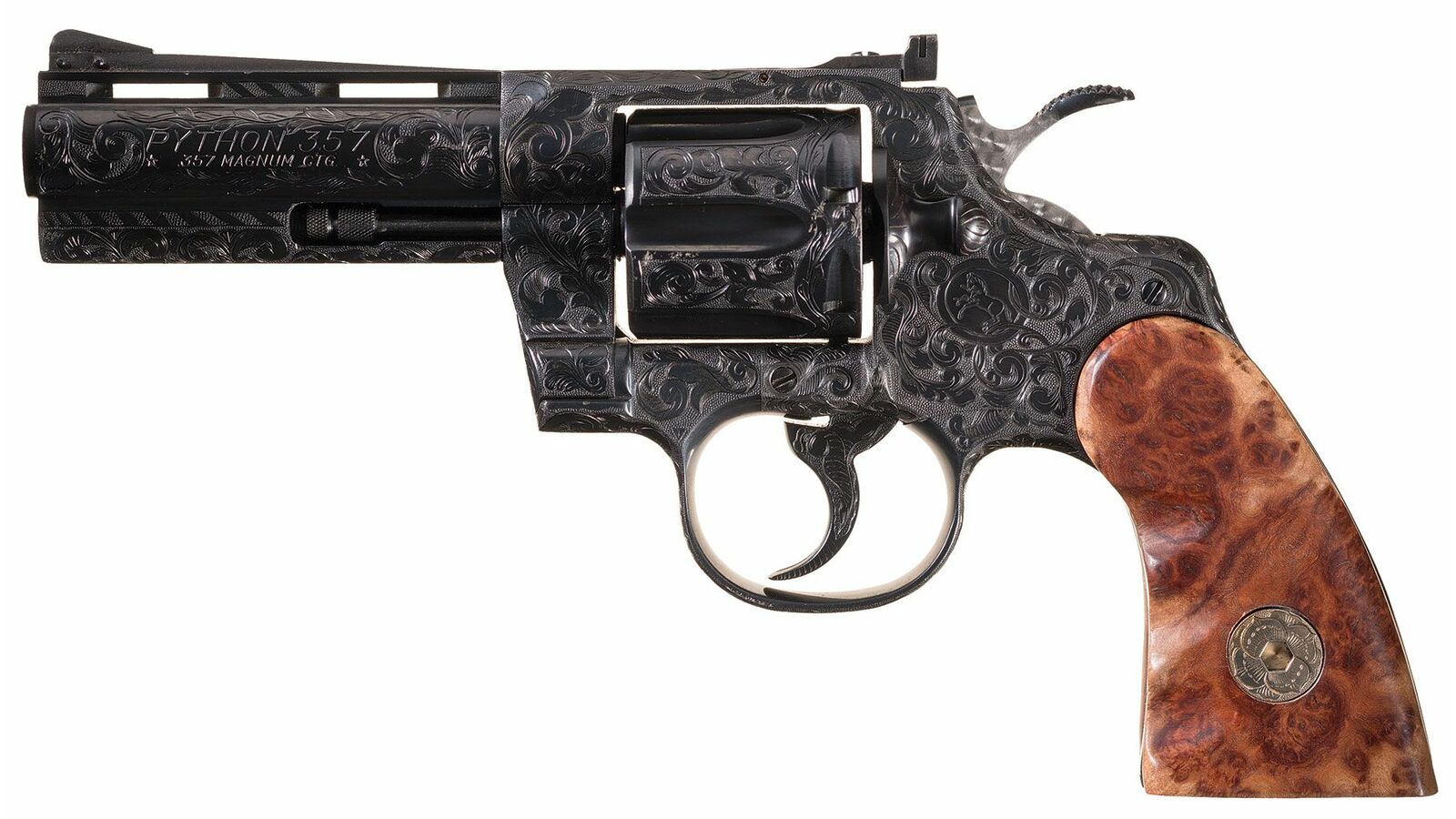 Engraved Colt Python Double Action Revolver | Rock Island Auction