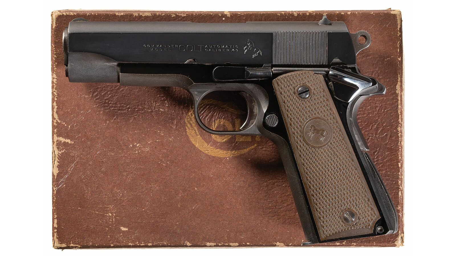 Colt Lightweight Commander Model Semi-Automatic Pistol with Box | Rock ...