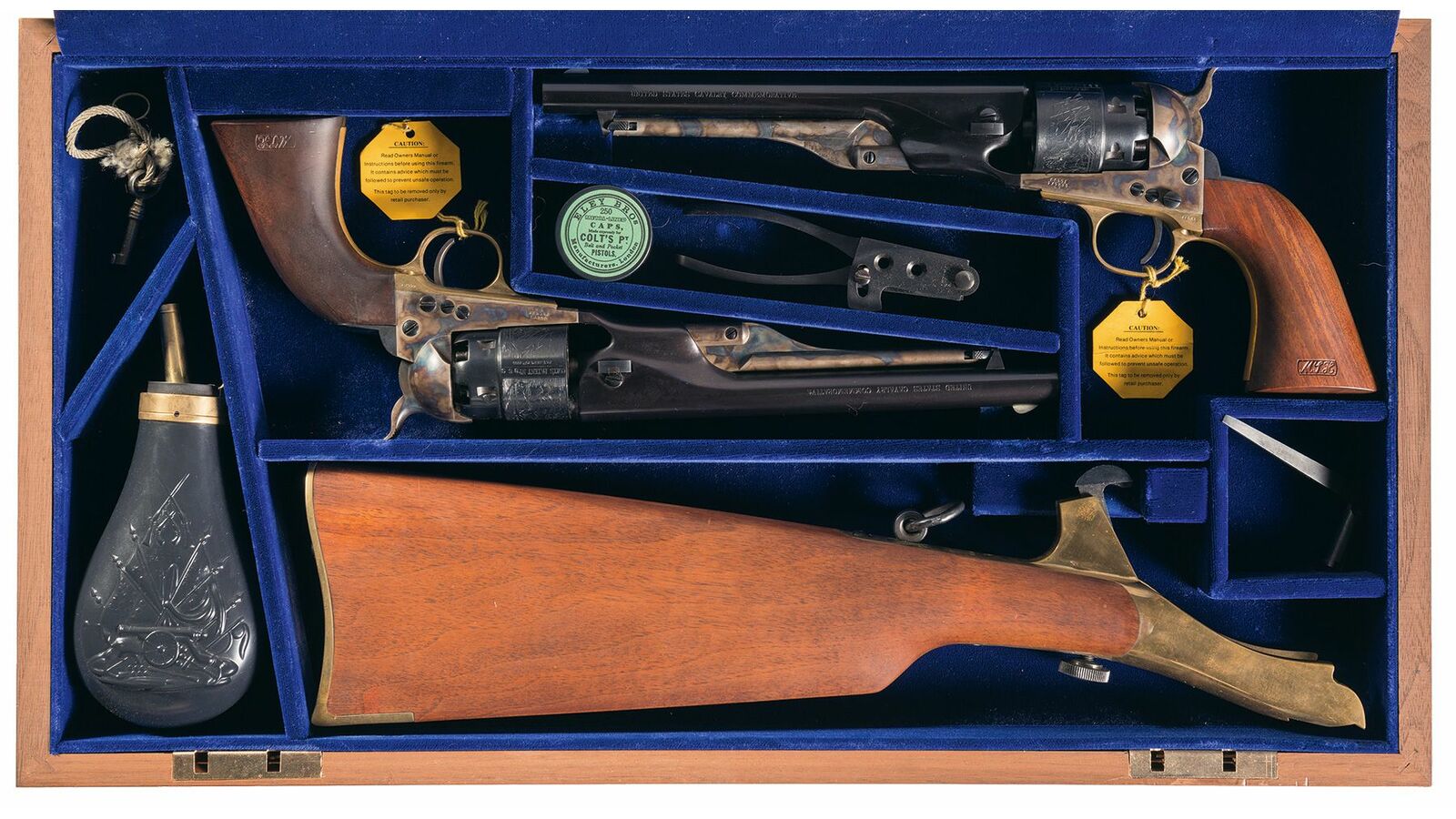 Cased Pair Colt U.S. Cavalry Commemorative Percussion Revolvers | Rock ... Cased Pair Colt U.S. Cavalry Commemorative Percussion Revolvers | Rock ...