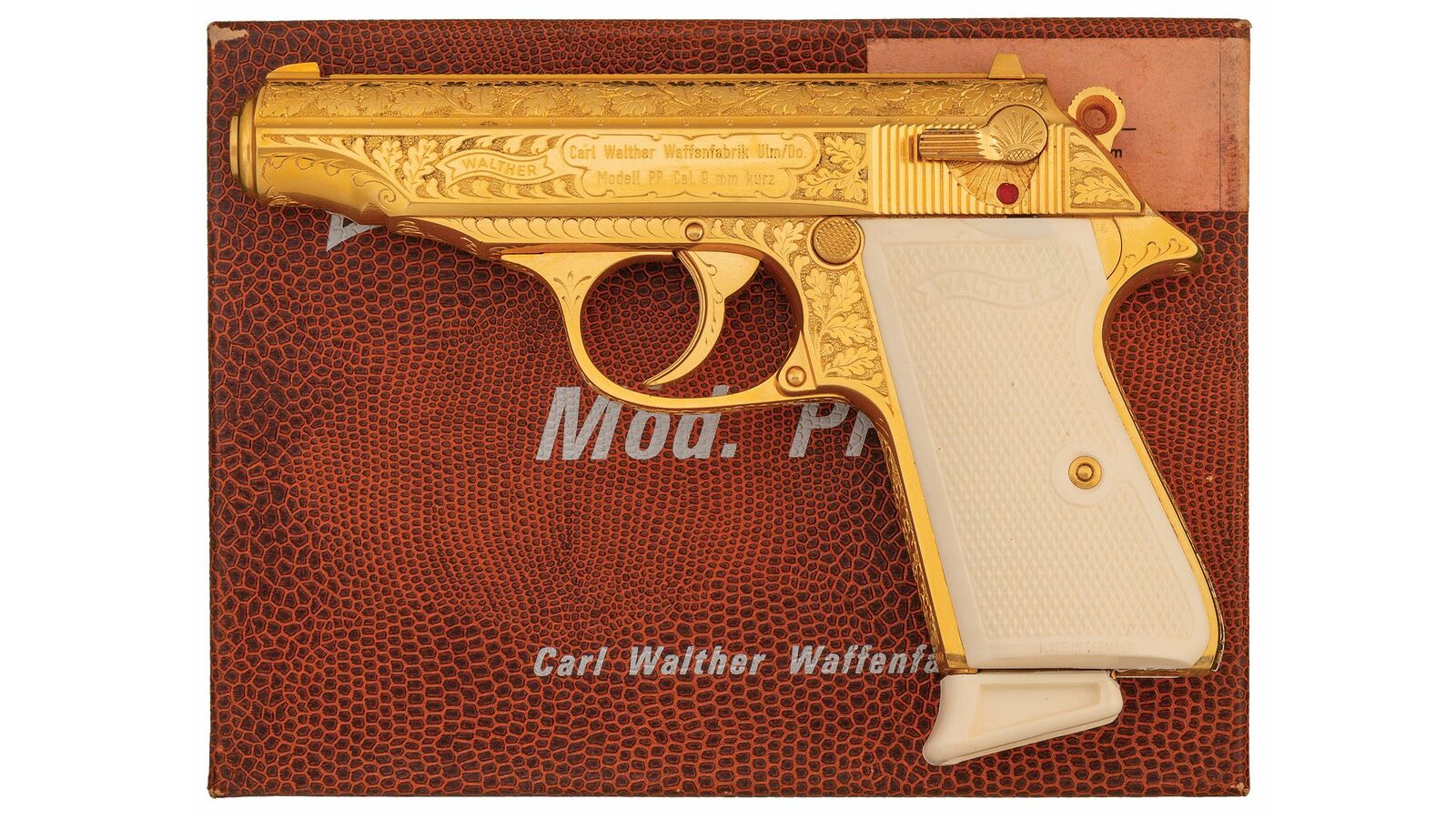 Attractive Factory Engraved Gold Plated Walther/Interarms PP | Rock ...