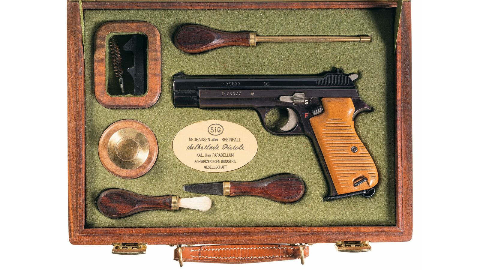 Very Fine Sig Sauer P210 Semi-Automatic Pistol with Case | Rock Island ...