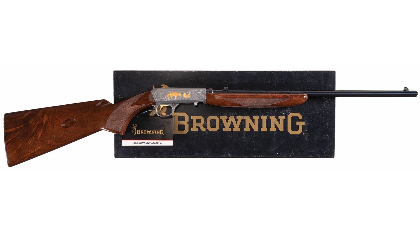 Factory Engraved Browning Grade VI Auto-22 Semi-Automatic Rifle | Rock ...