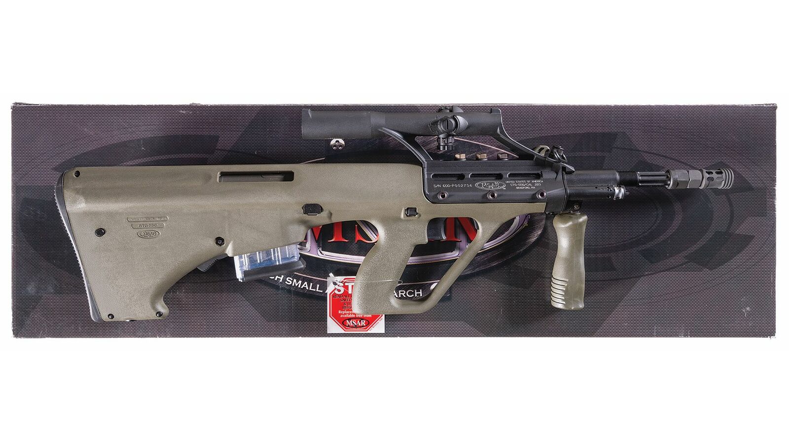 MSAR STG-556 Semi-Automatic Bullpup Rifle with Scope and Box | Rock ...