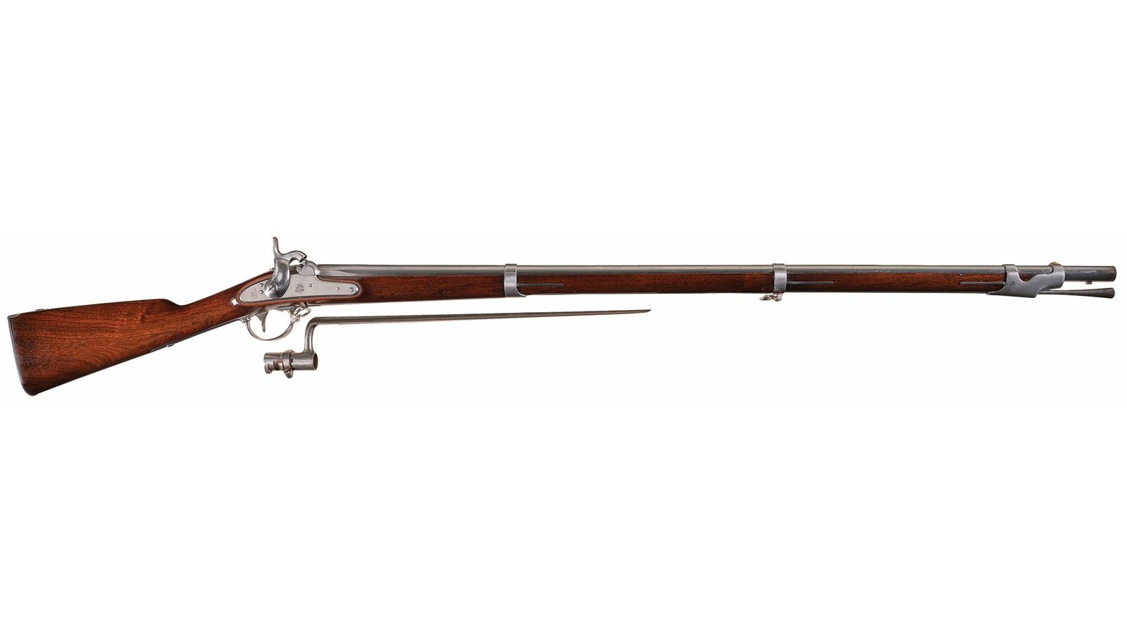 U.S. Springfield Model 1842 Percussion Musket with Bayonet | Rock ...