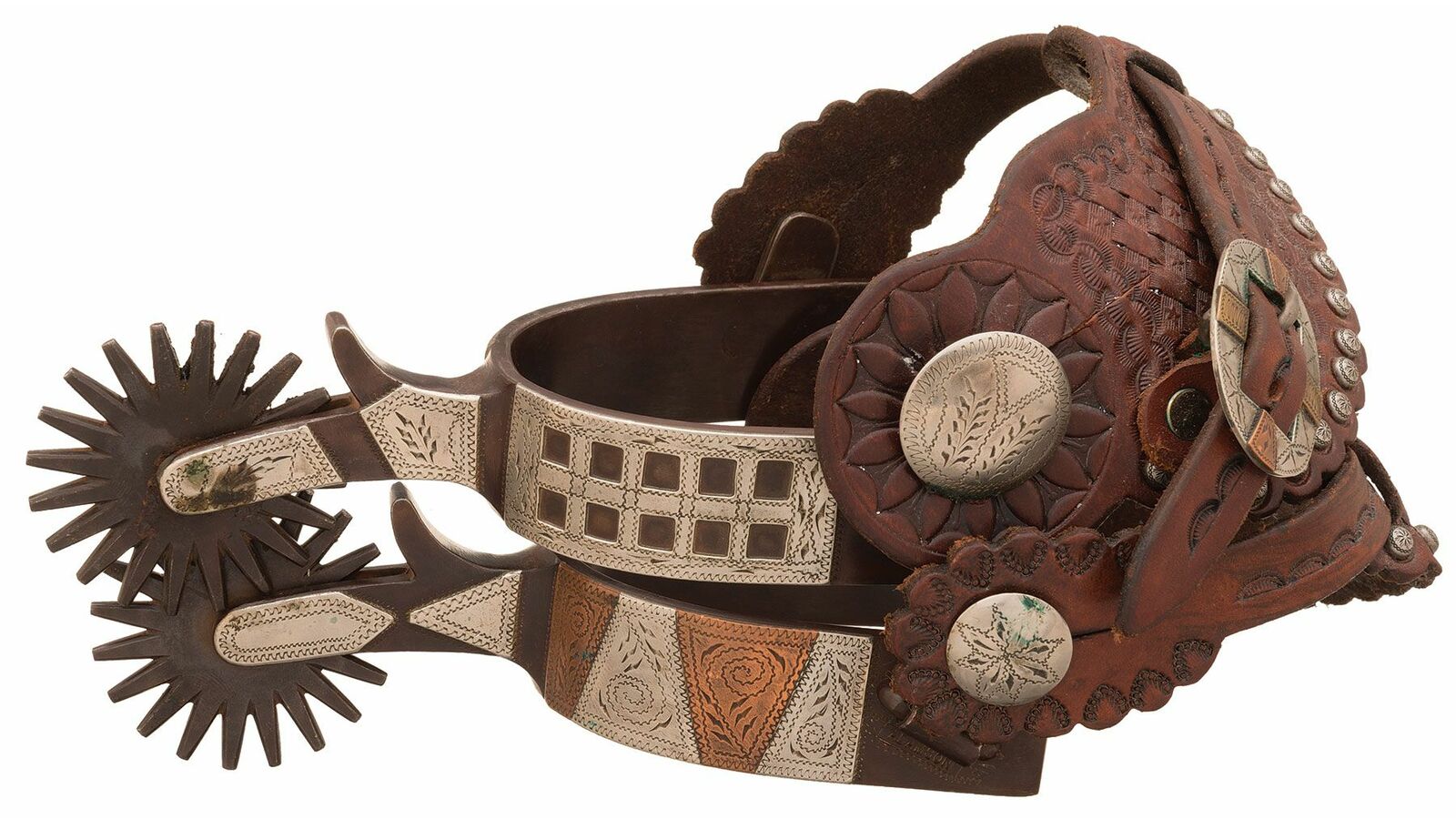 Bill Adamson Double Mounted 'Roy Quick' Pattern Spurs | Rock Island Auction