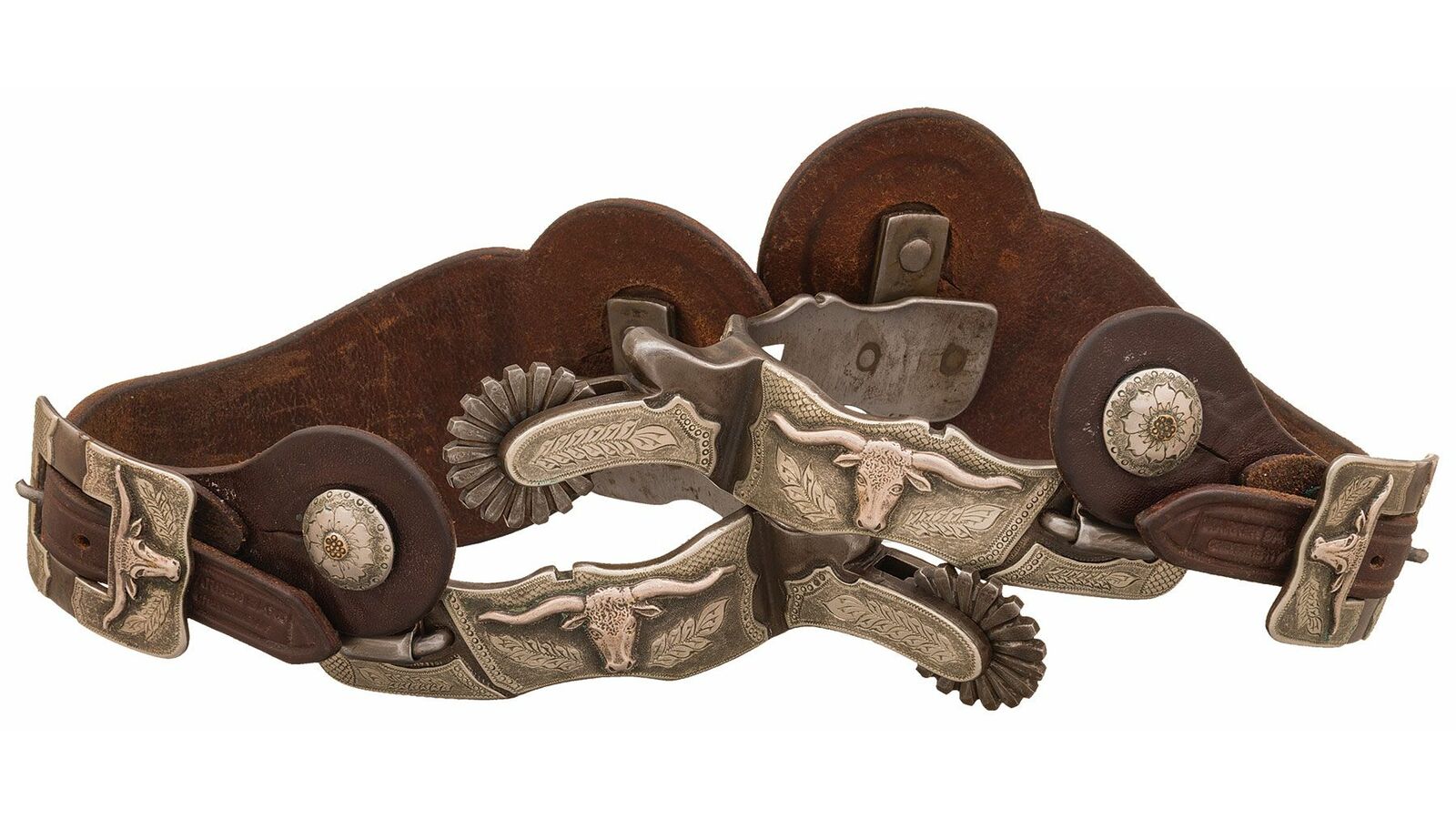 R.F. Ford Double Mounted 'John Wayne Style' Short Shank Spurs | Rock ...