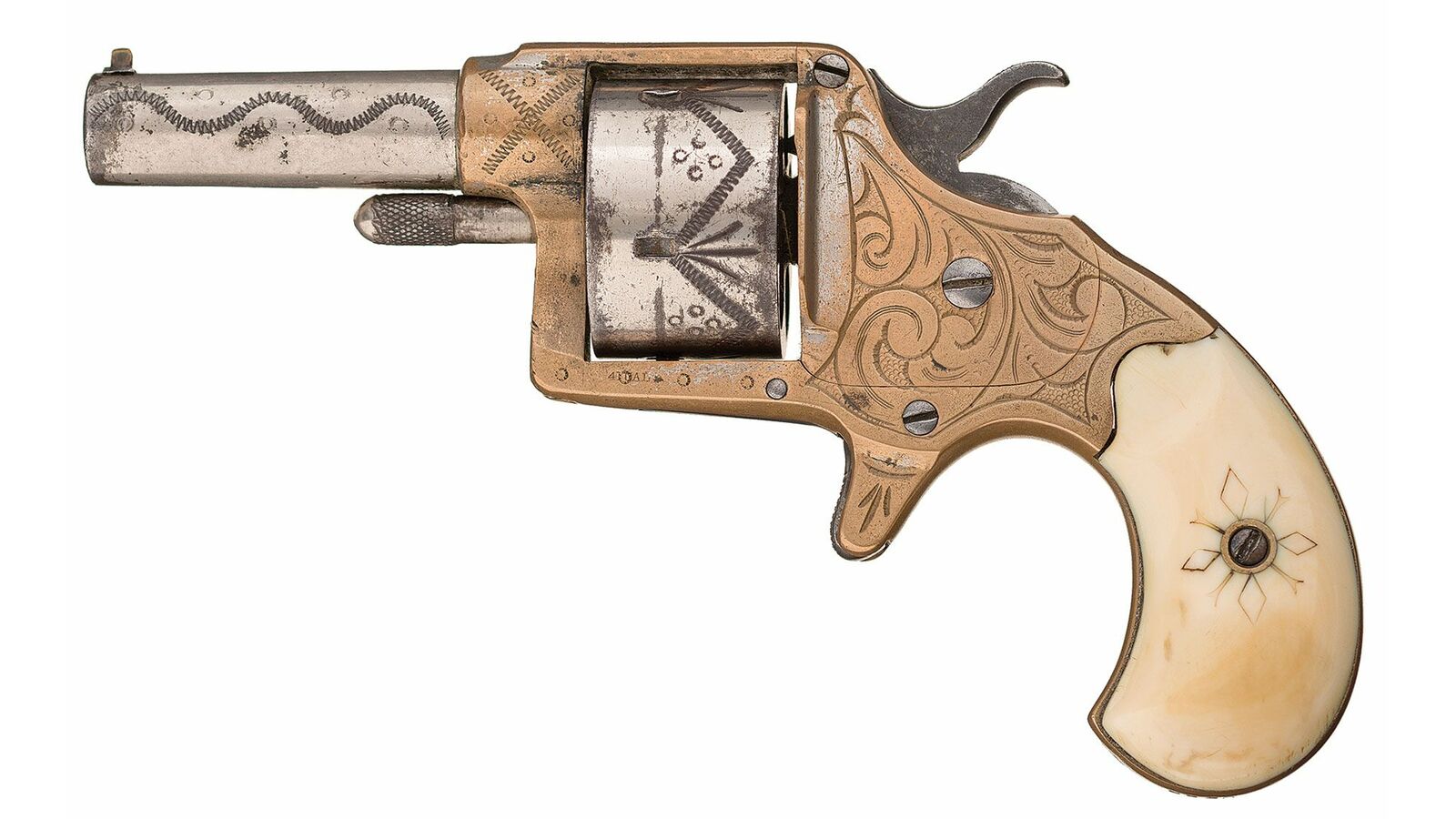 Factory Engraved Colt House Model Revolver with Carved Grips | Rock ...