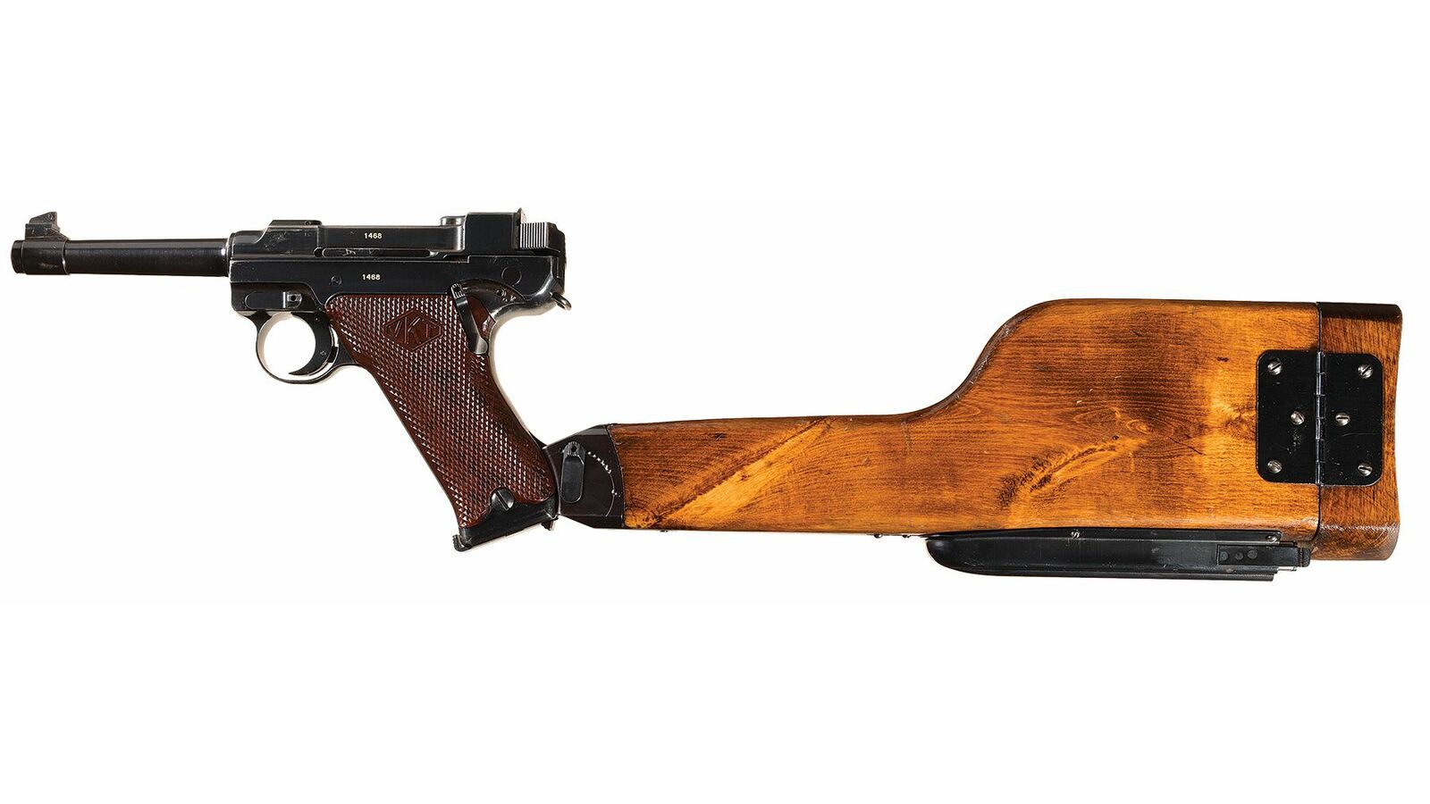 Finnish Army L-35 Semi-Automatic Pistol with Rare Shoulder Stock | Rock ...