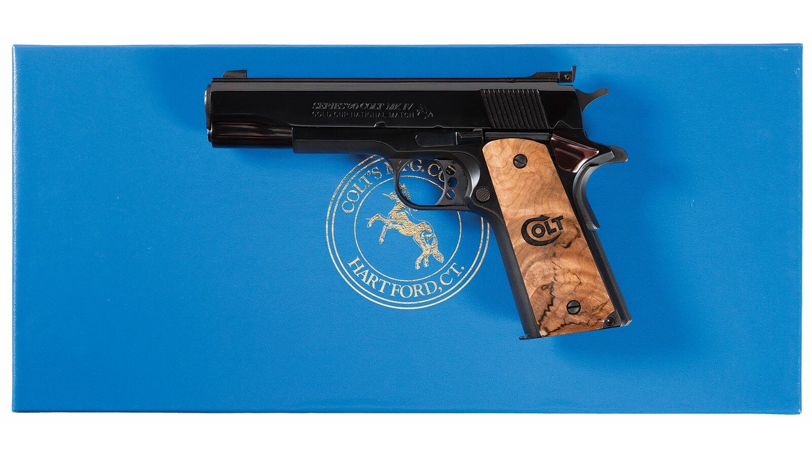 Colt Mk IV Series 80 Gold Cup National Match Pistol with Case | Rock ...