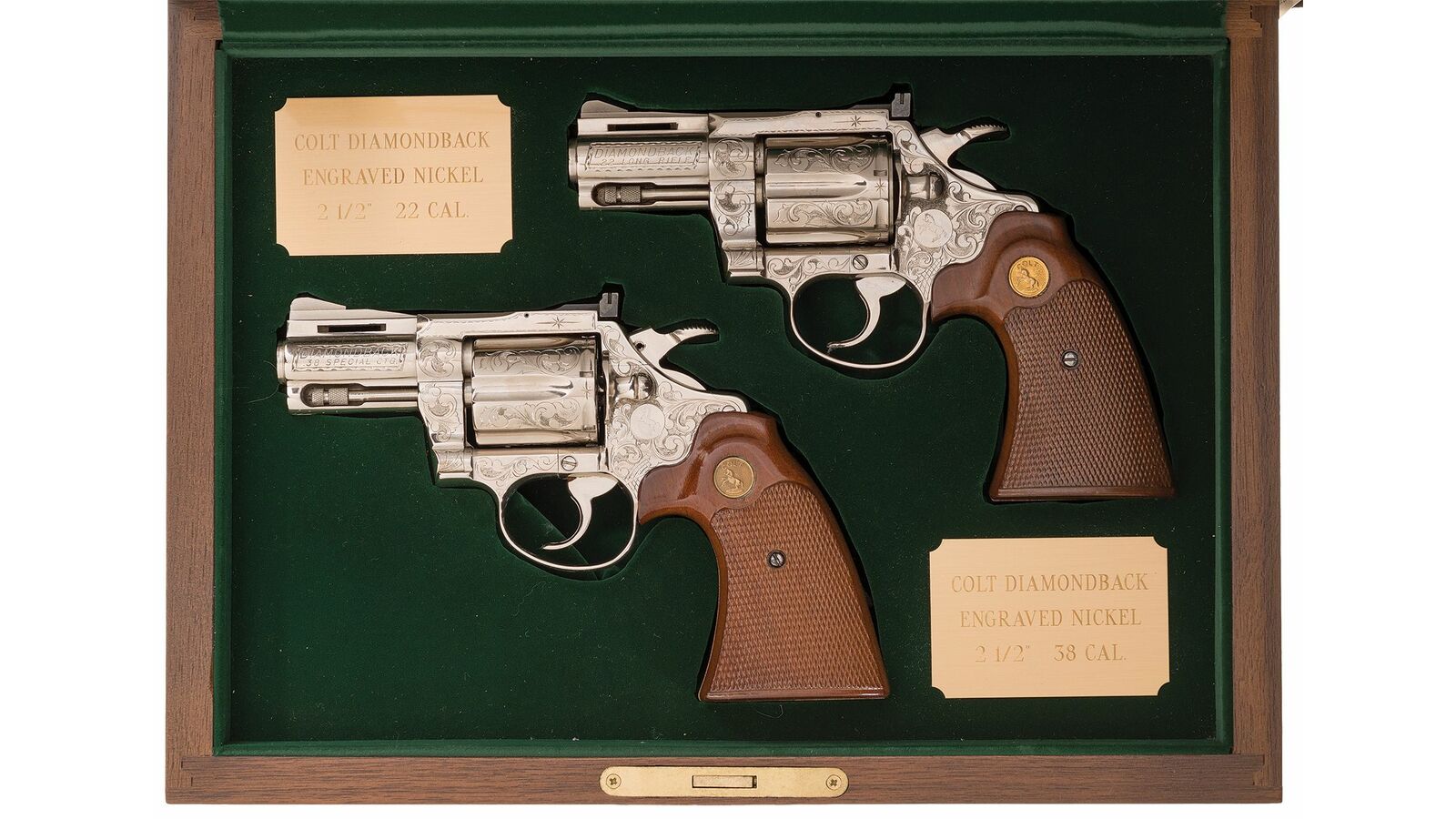 Cased Pair of Expertly Engraved Colt Diamondback Revolvers | Rock ...