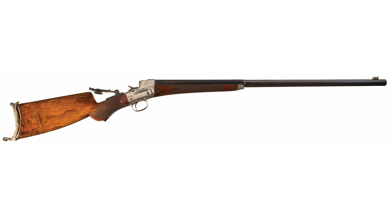 Engraved 'B' Quality No. 3 Match Style Remington-Hepburn Rifle | Rock ...