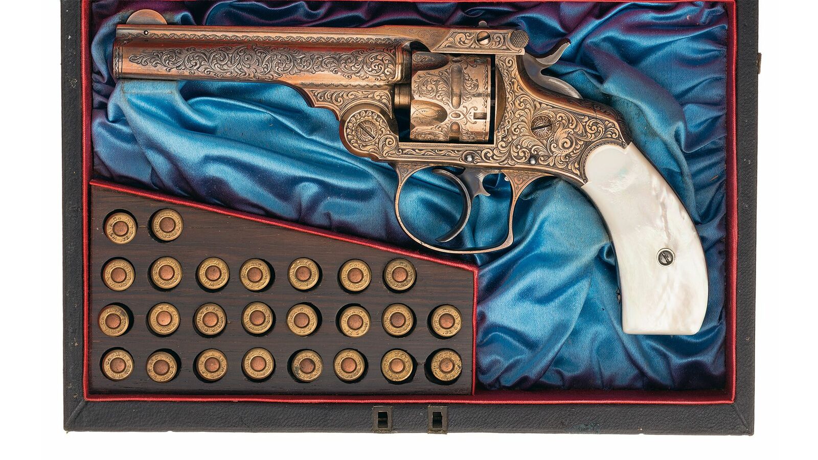 L.D. Nimschke Presenation Engraved S&W 32 Double Action Revolver | Rock ...