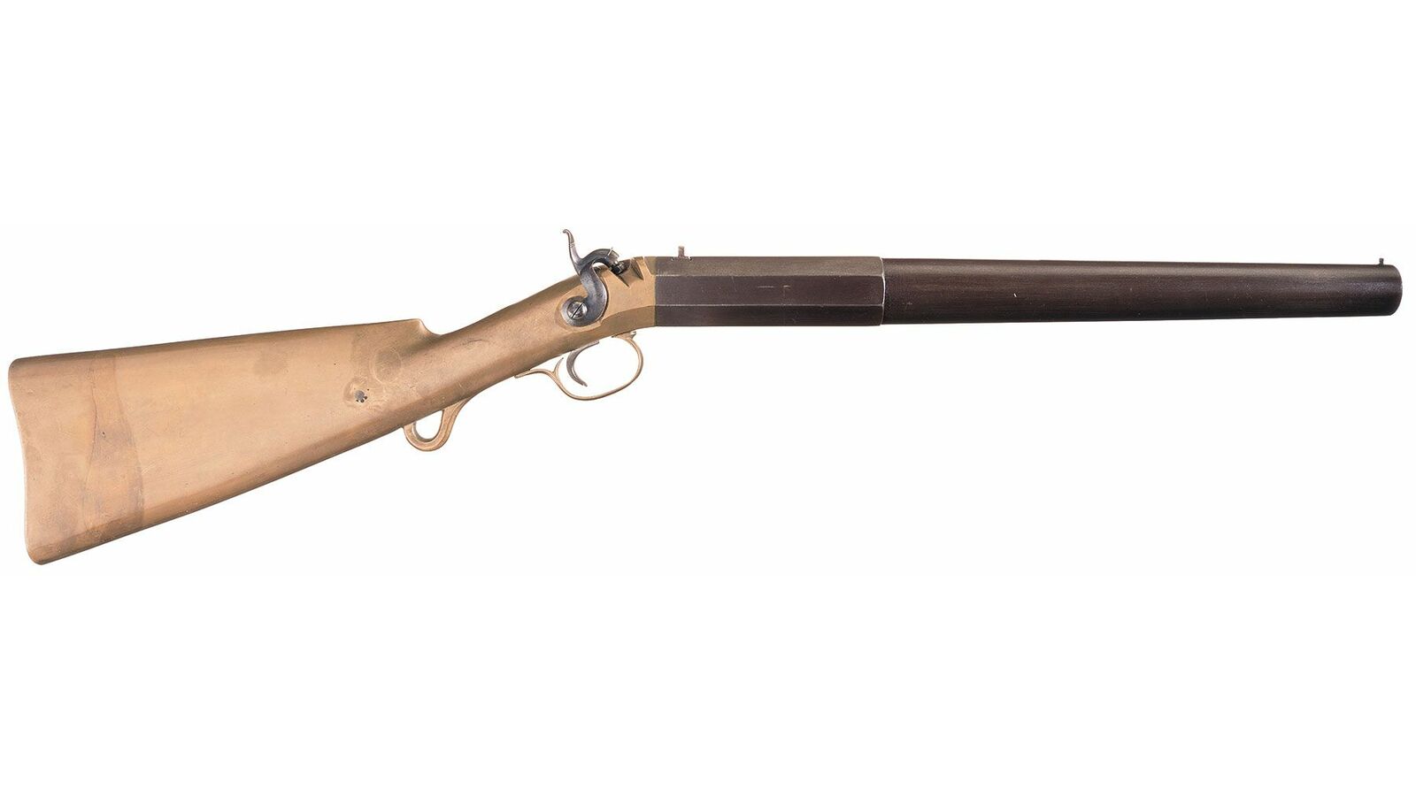 Unmarked and Intriguing Full-Metal Four Bore Percussion Rifle | Rock ...