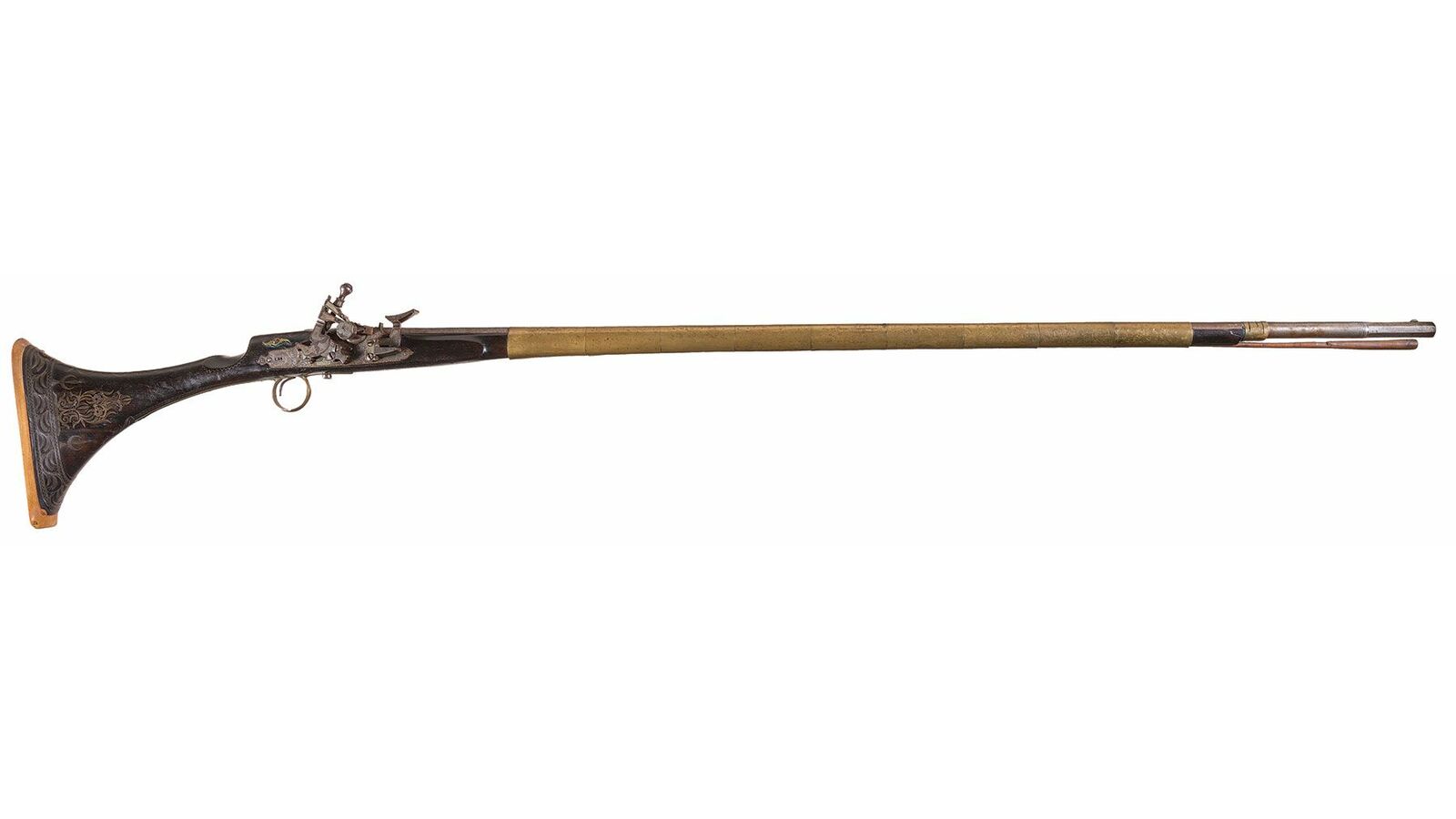 Silver Inlaid North African Snaphaunce Musket | Rock Island Auction