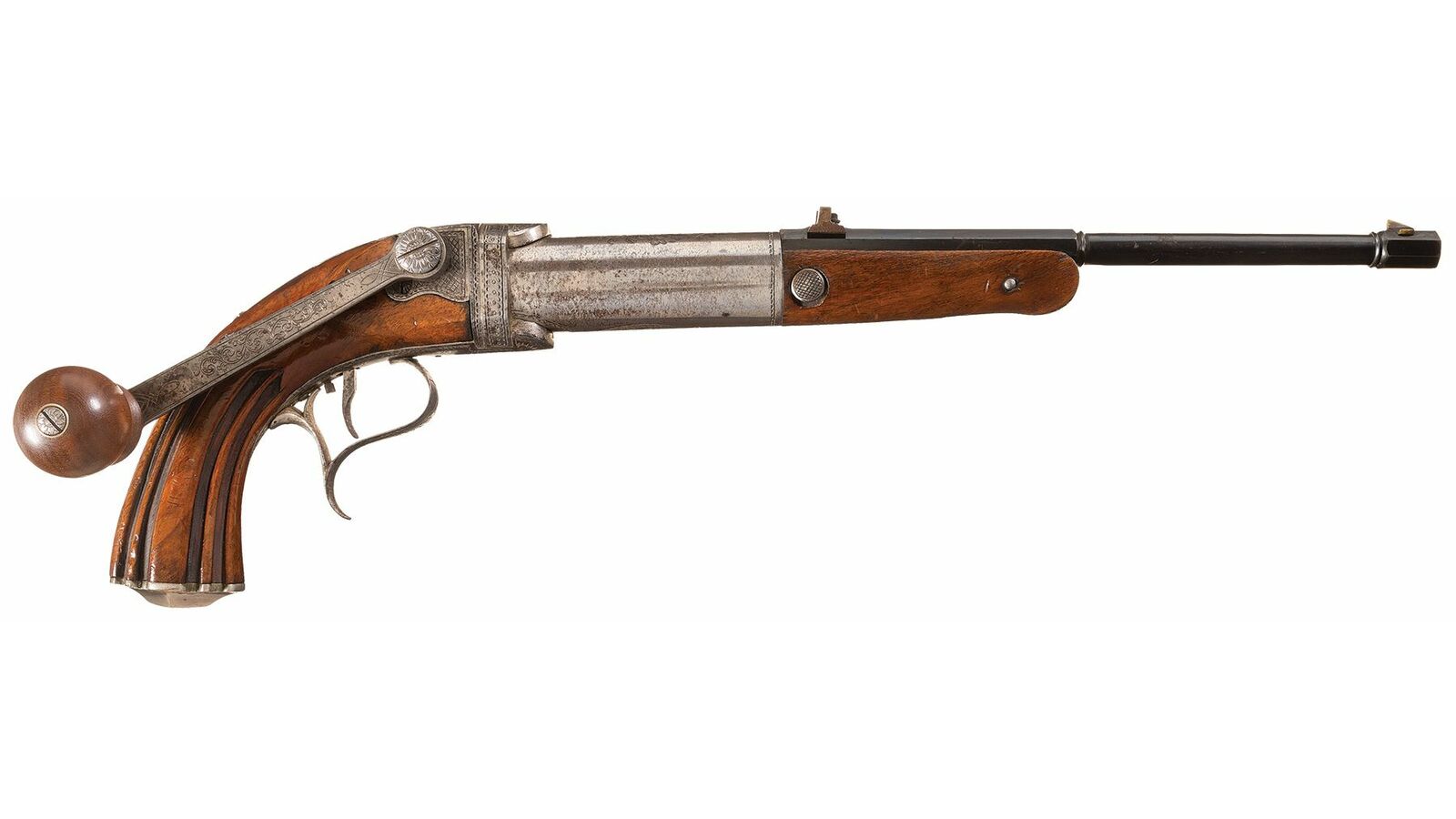 Oscar Will Hand Crank Spring Piston Air Pistol | Rock Island Auction