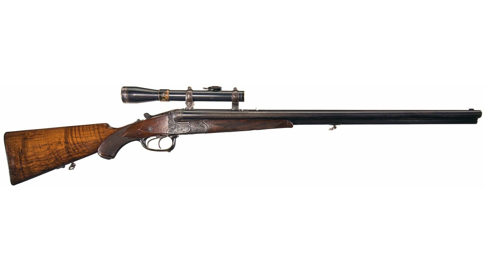 Engraved German Drilling with Scope | Rock Island Auction