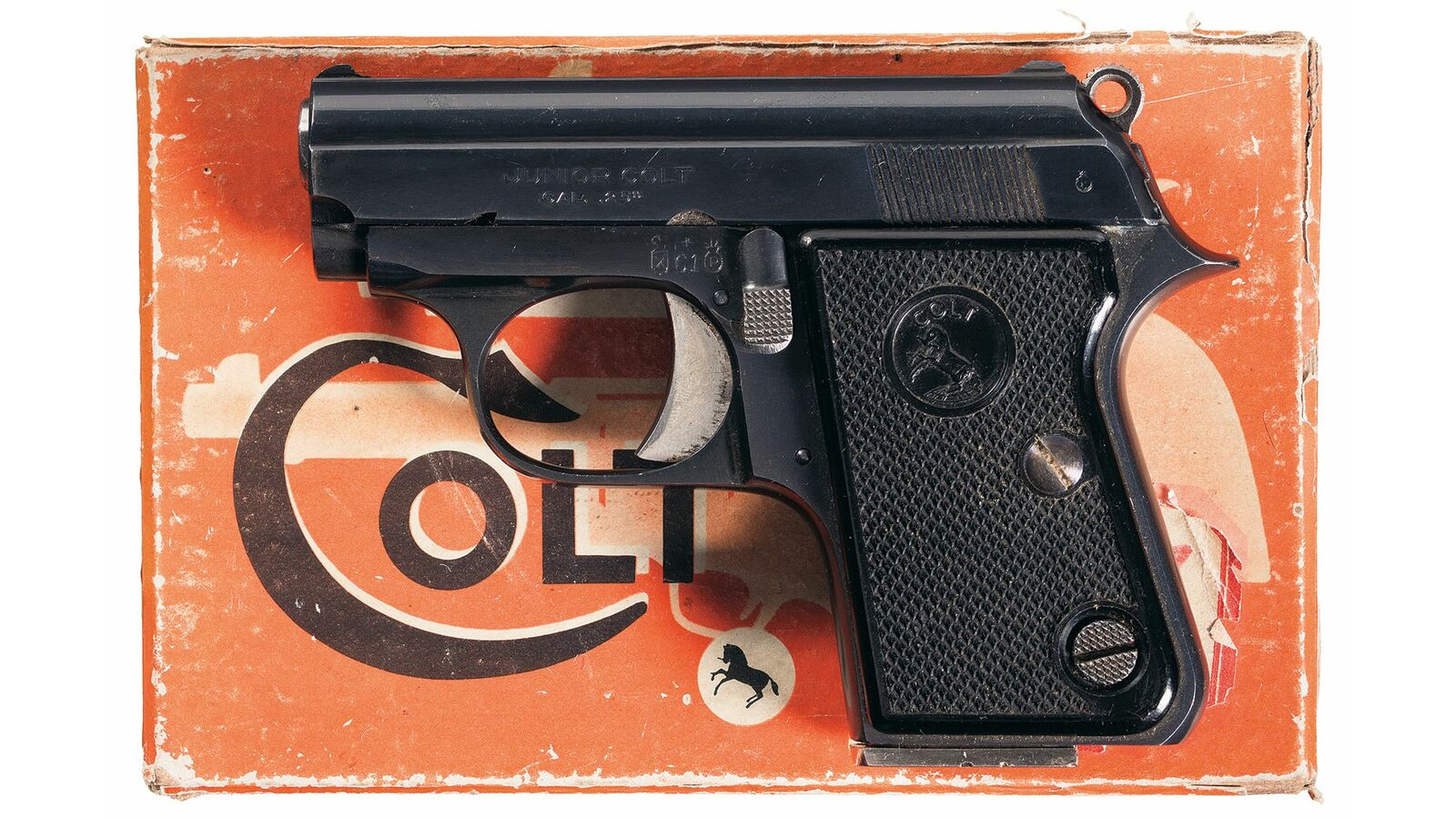 Box Very Early Colt Junior Pocket Model Pistol, Conversion Unit | Rock ...
