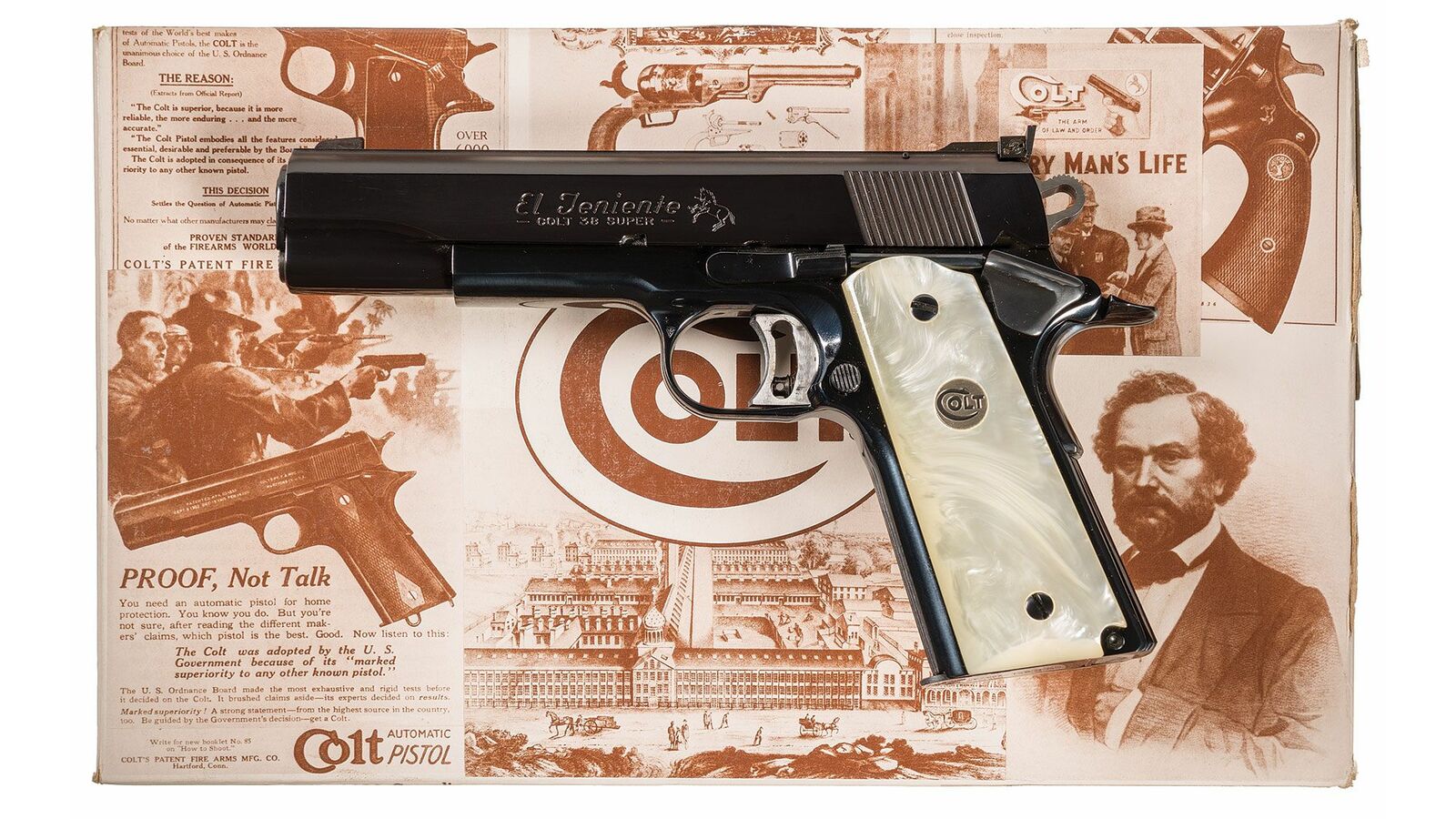 Colt Lew Horton Special Edition 'El Teniente' .38 Super Gold Cup | Rock ...