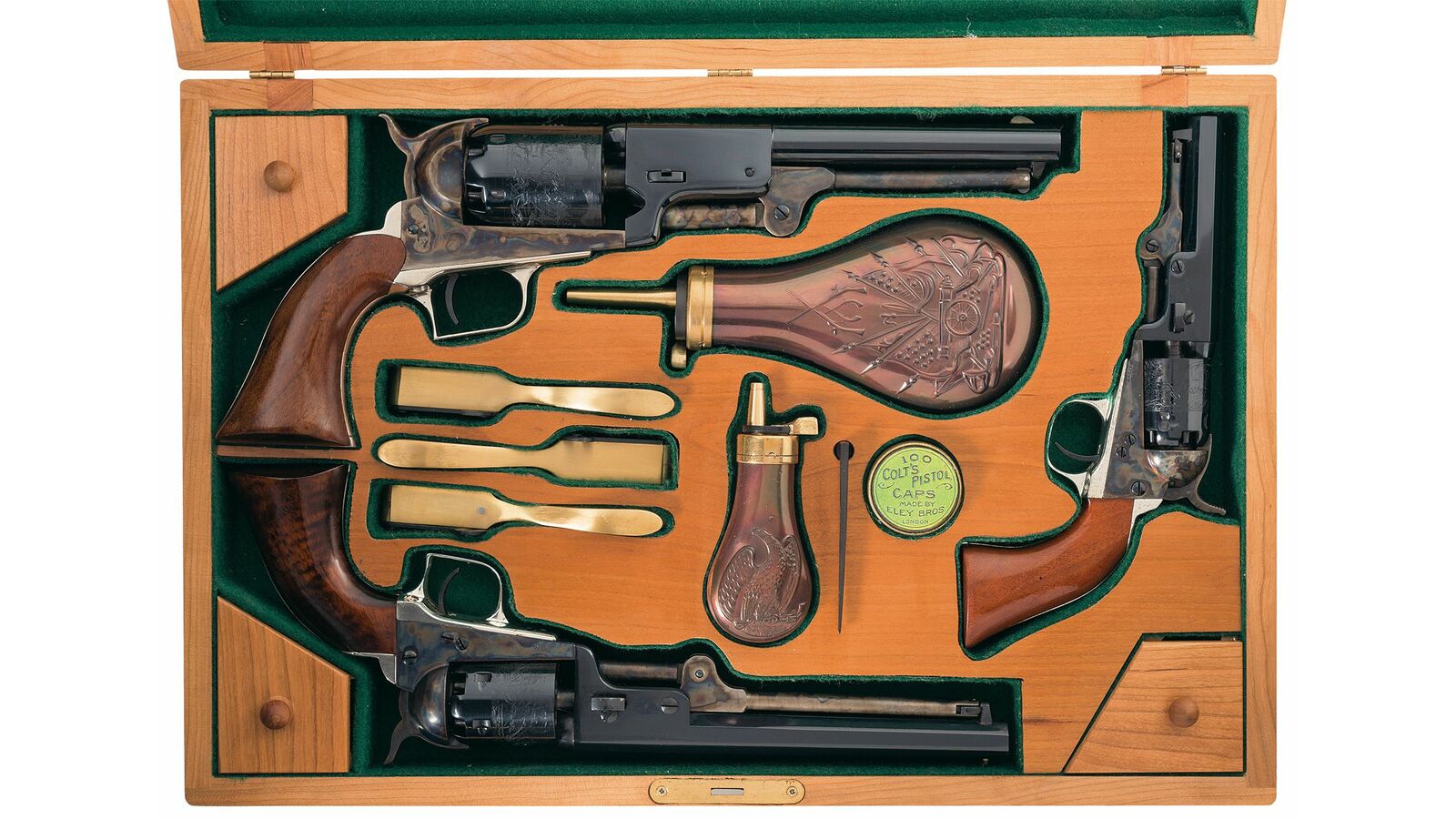 Three Cased Colt Black Powder Signature Series Revolvers | Rock Island ...