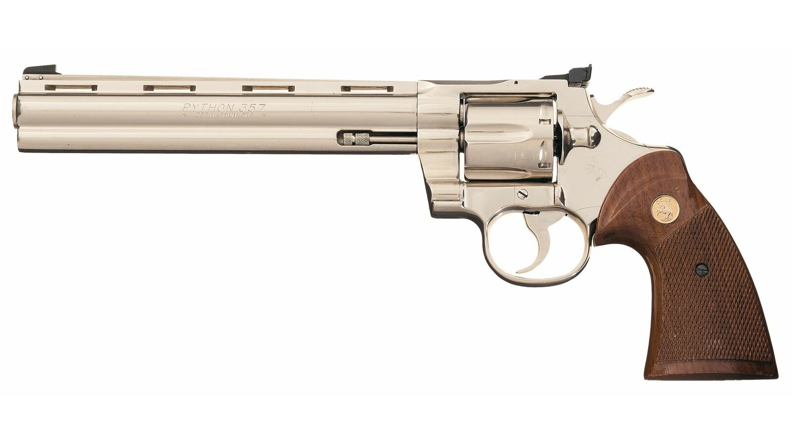 Nickel Colt Python Double Action Revolver | Rock Island Auction