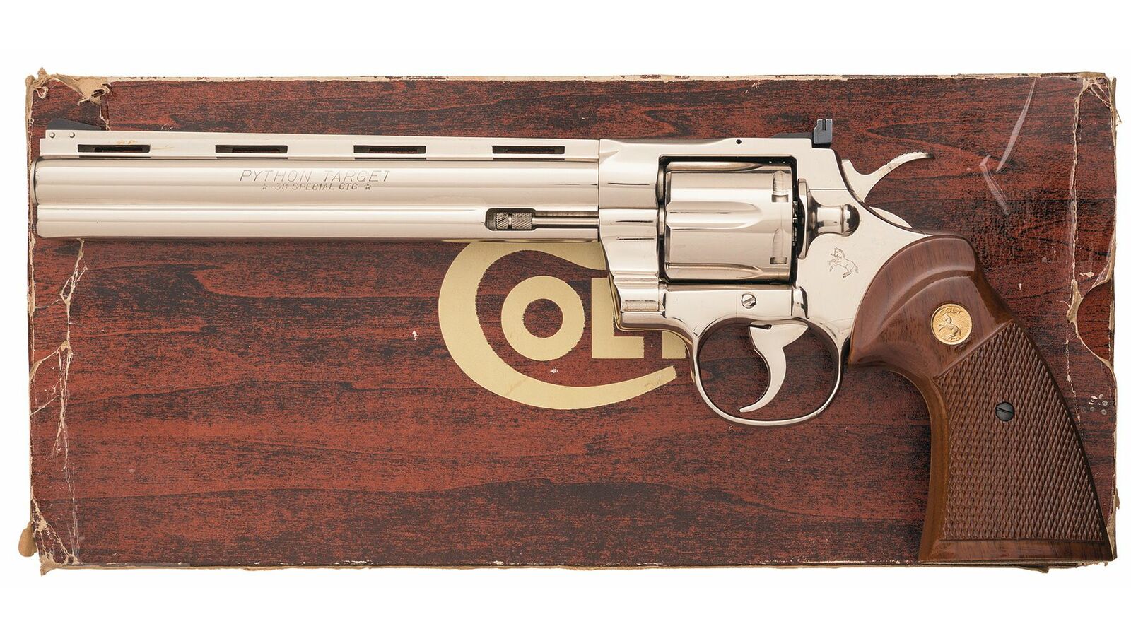 Scarce Nickel Finished Colt Python Target Double Action Revolver | Rock ...