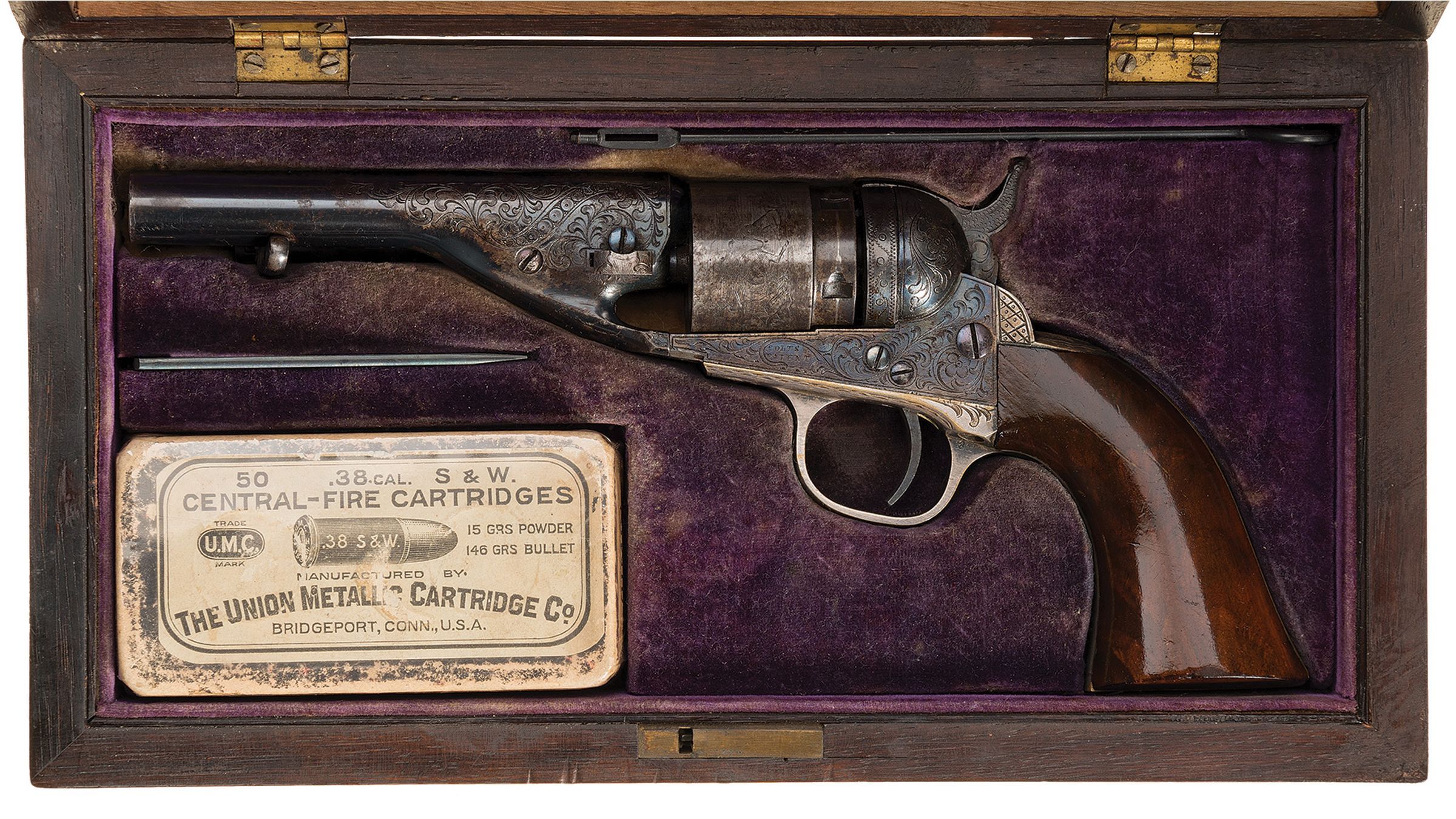 Factory Engraved Colt Model 1862 Police Conversion Revolver | Rock ...