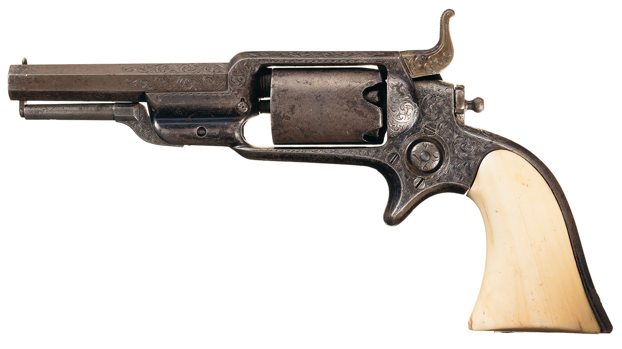 Engraved and Inscribed Colt Model 1855 Pocket Revolver | Rock Island ...