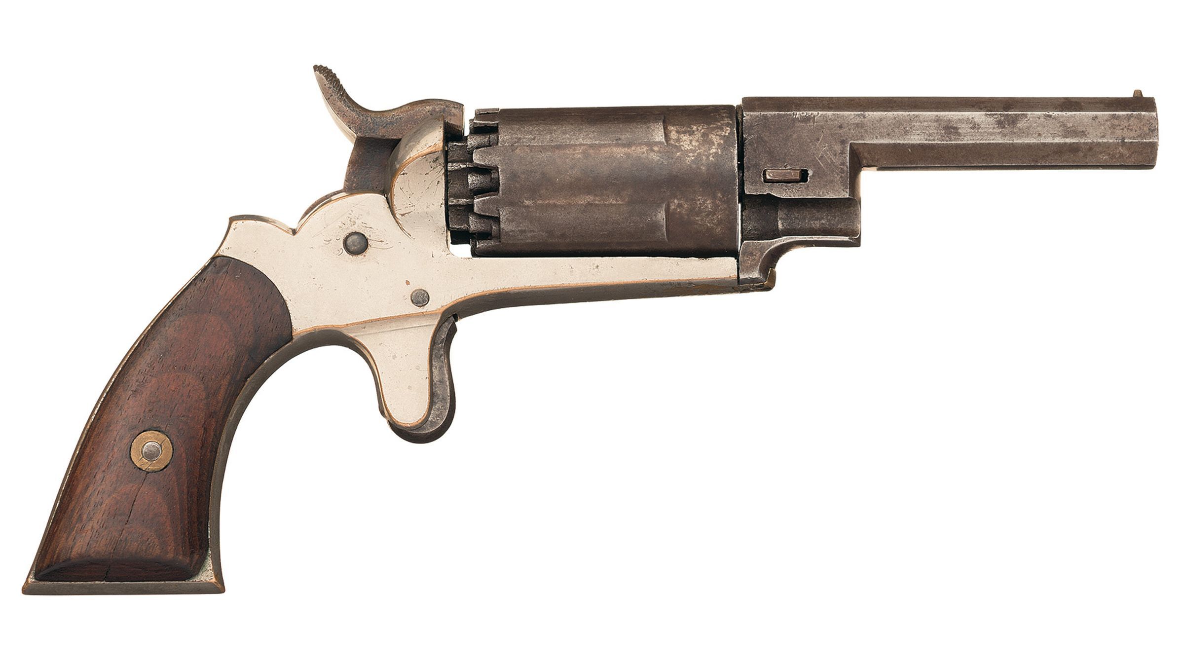 Scarce Walch Fire-Arms Co. Ten Shot Superposed Load Revolver | Rock ...