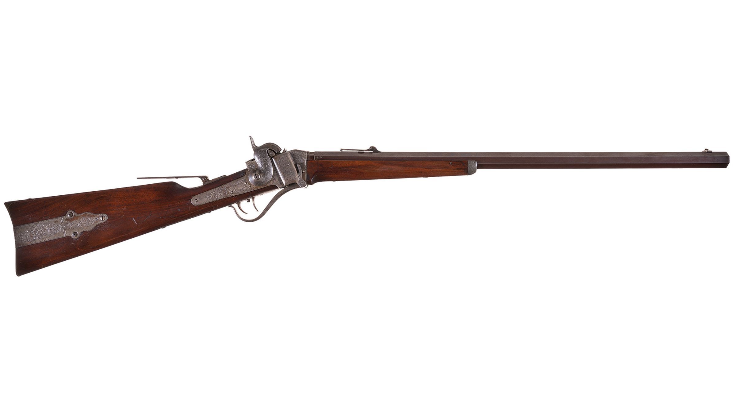 G. Young Engraved Sharps Model 1853 Slant Breech Sporting Rifle | Rock ...