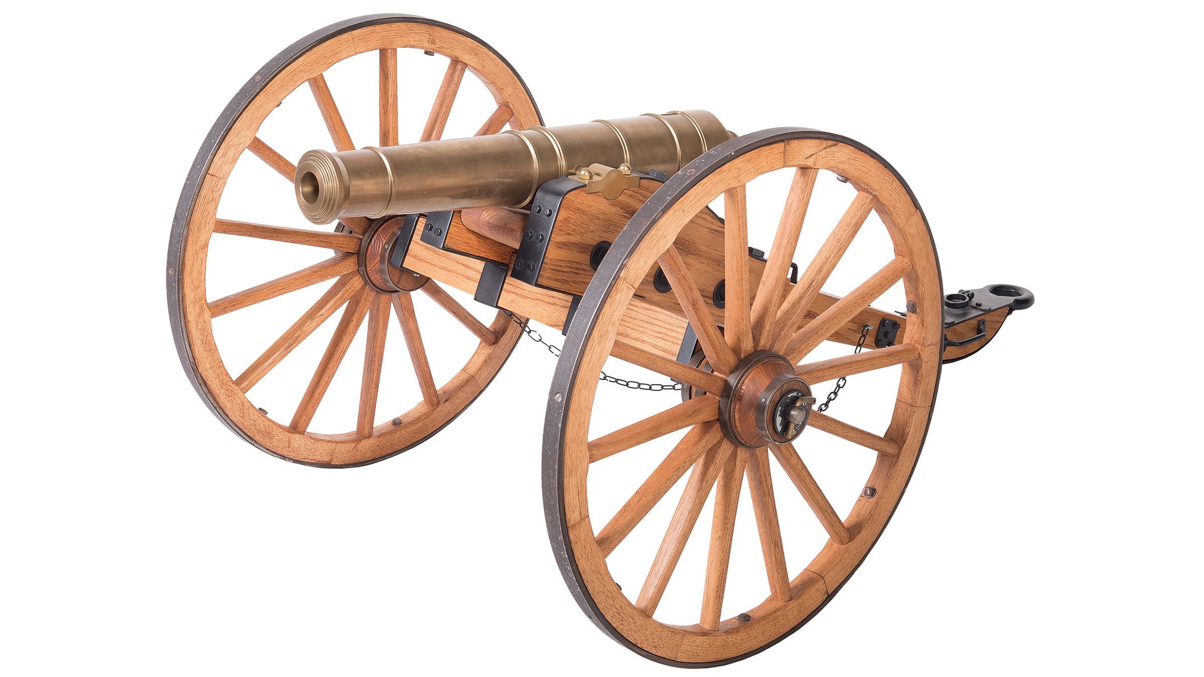 Small Bronze Cannon with Carriage | Rock Island Auction