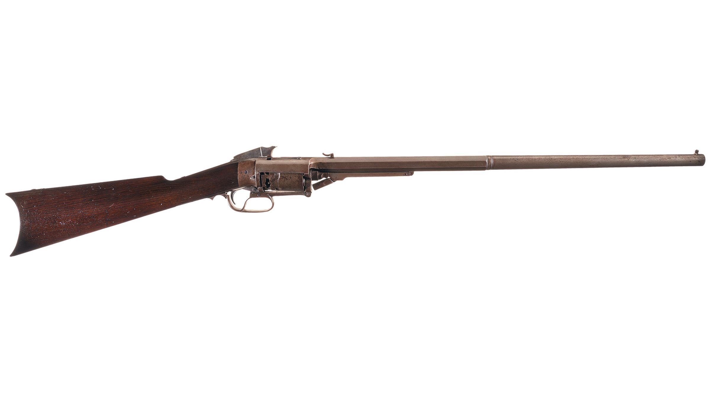 North & Savage Percussion Revolving Rifle | Rock Island Auction